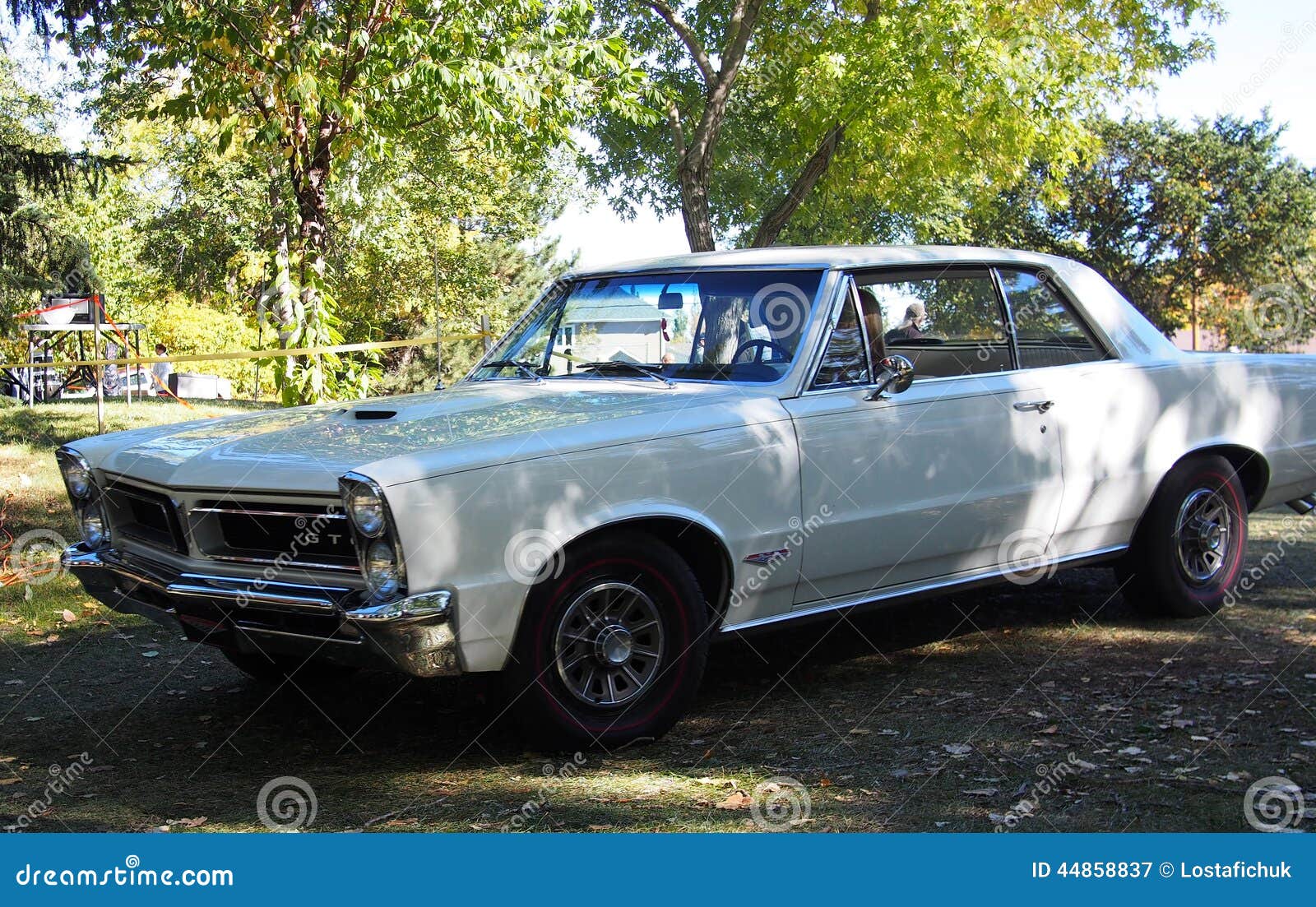 Classic Restored White Pontiac GTO Editorial Photography - Image of ...