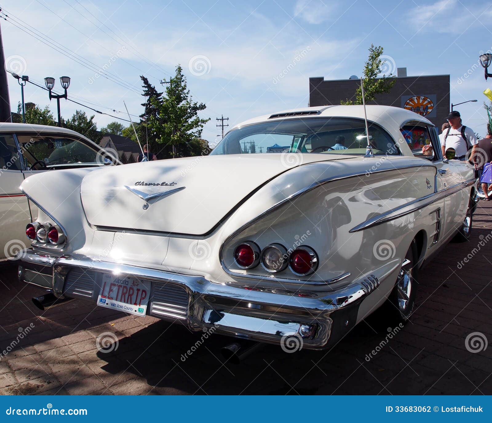 Classic Restored White 1960s Chevrolet Impala Editorial Photography ...