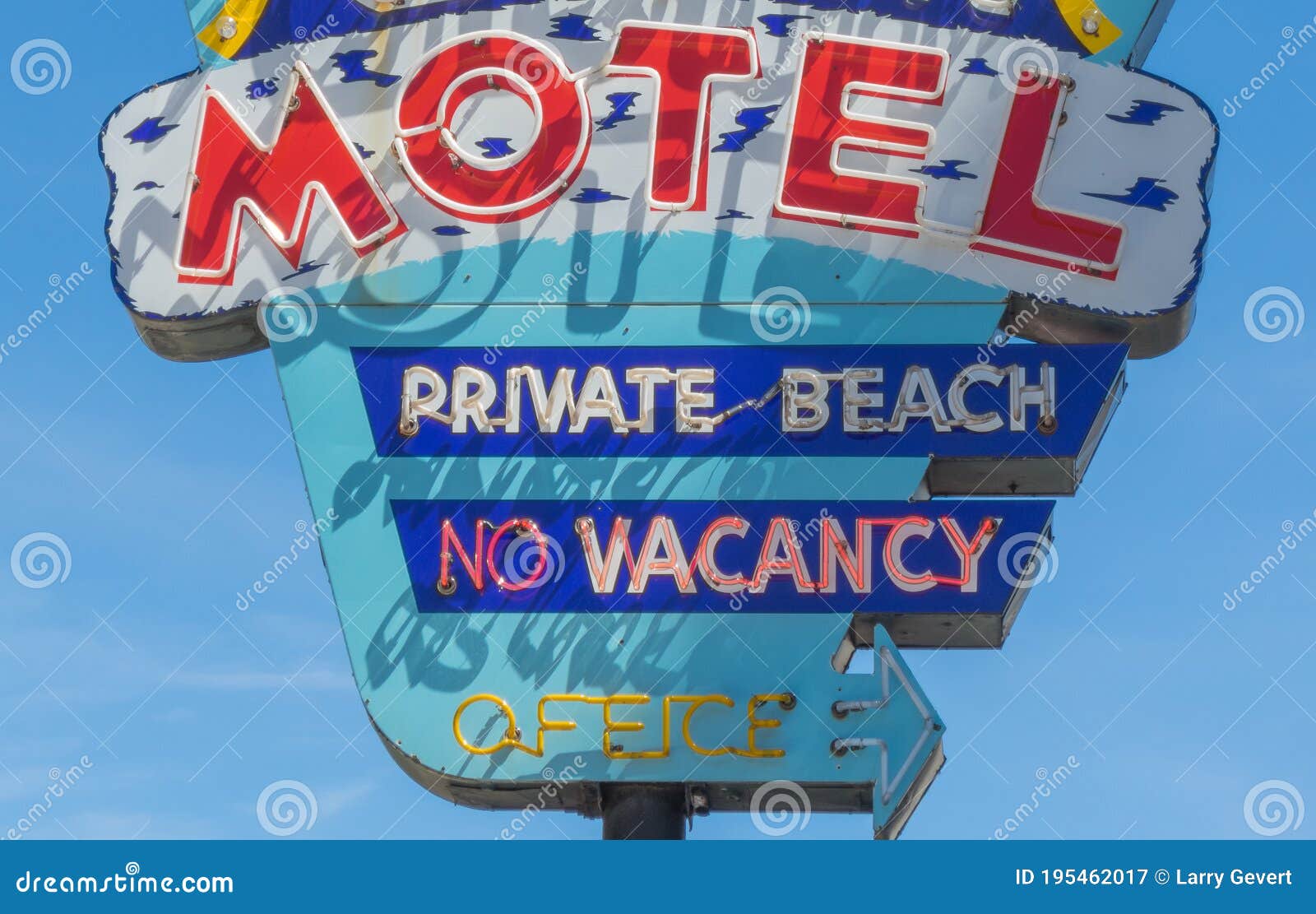 Classic Retro Highway Motel Sign Editorial Photography - Image of lodge ...