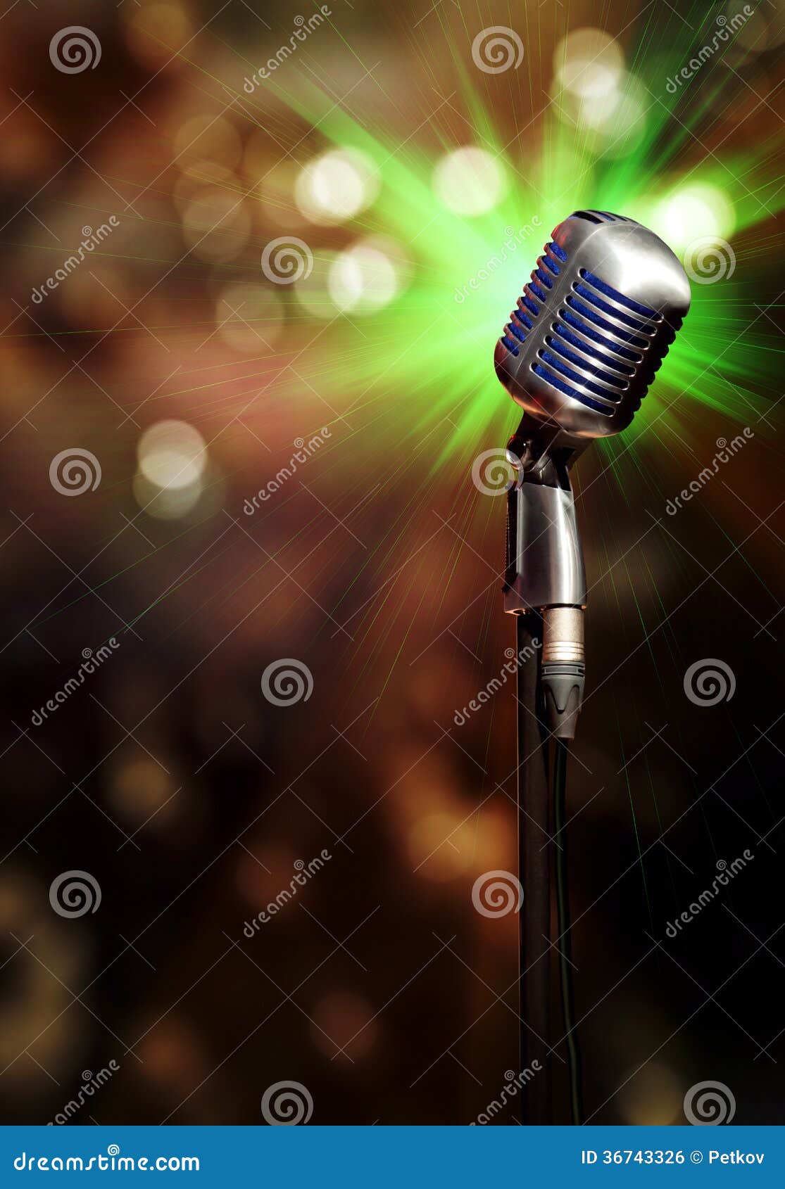 Classic retro microphone stock photo. Image of metallic - 36743326
