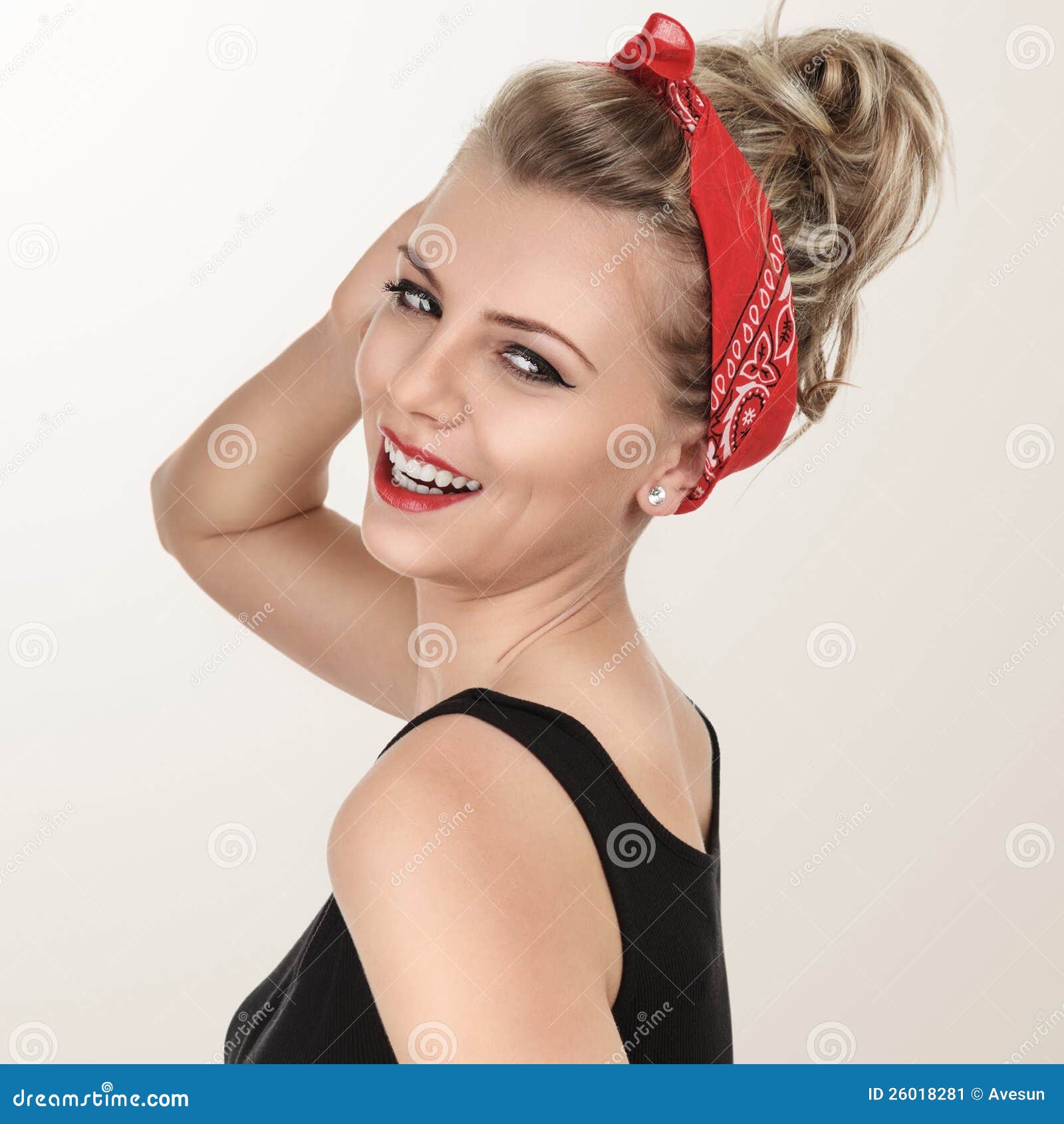 Classic Retro Style Portrait Stock Image Image Of Look Face 26018281