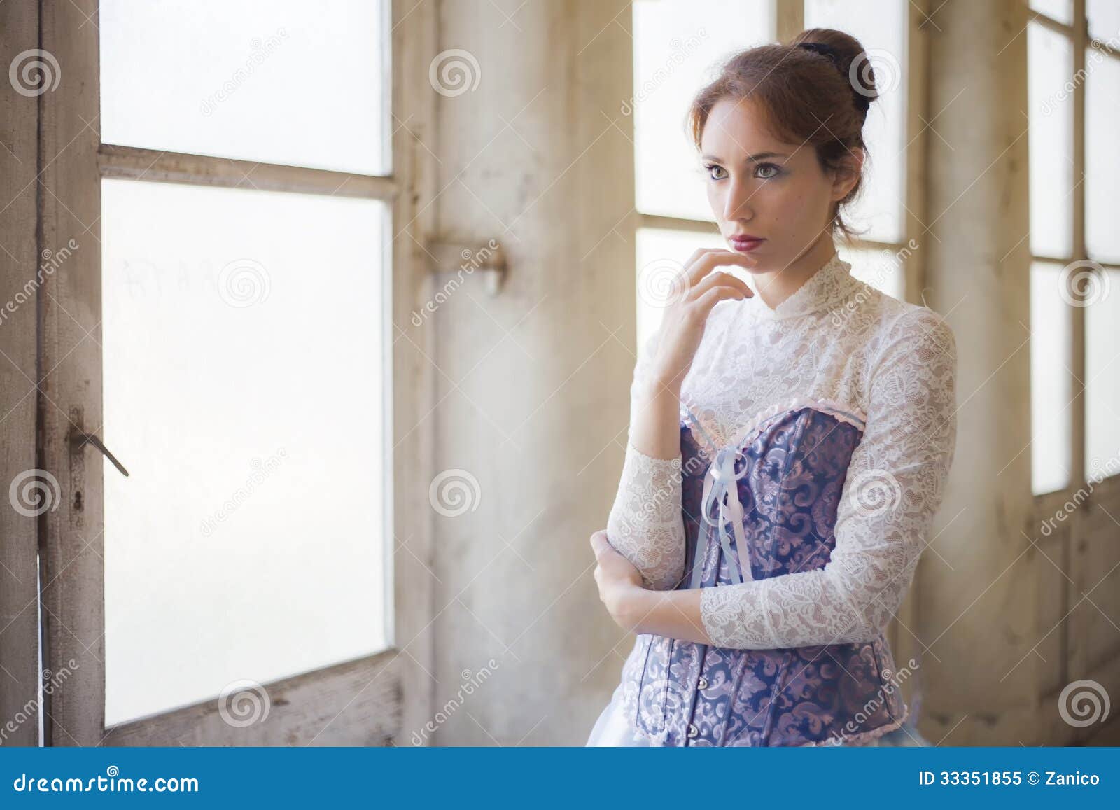 Classic Retro Style Portrait Stock Image Image Of Figure Emotional