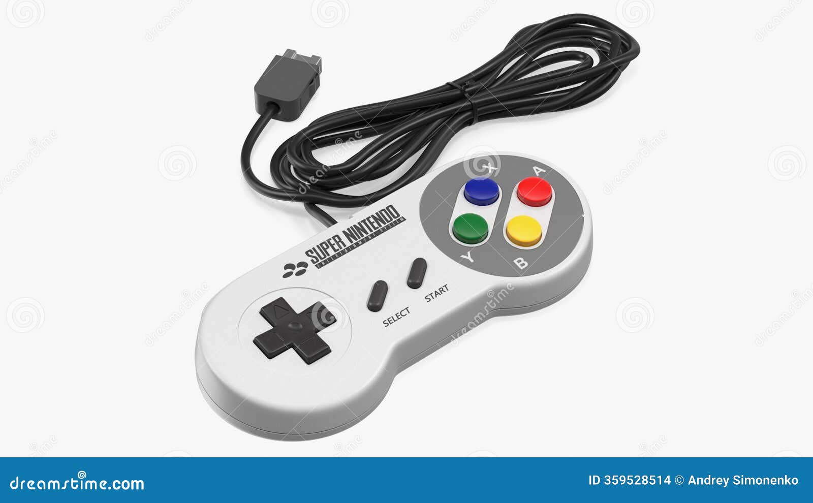 Classic Retro Super Nintendo Entertainment Controller Replica Stock ...