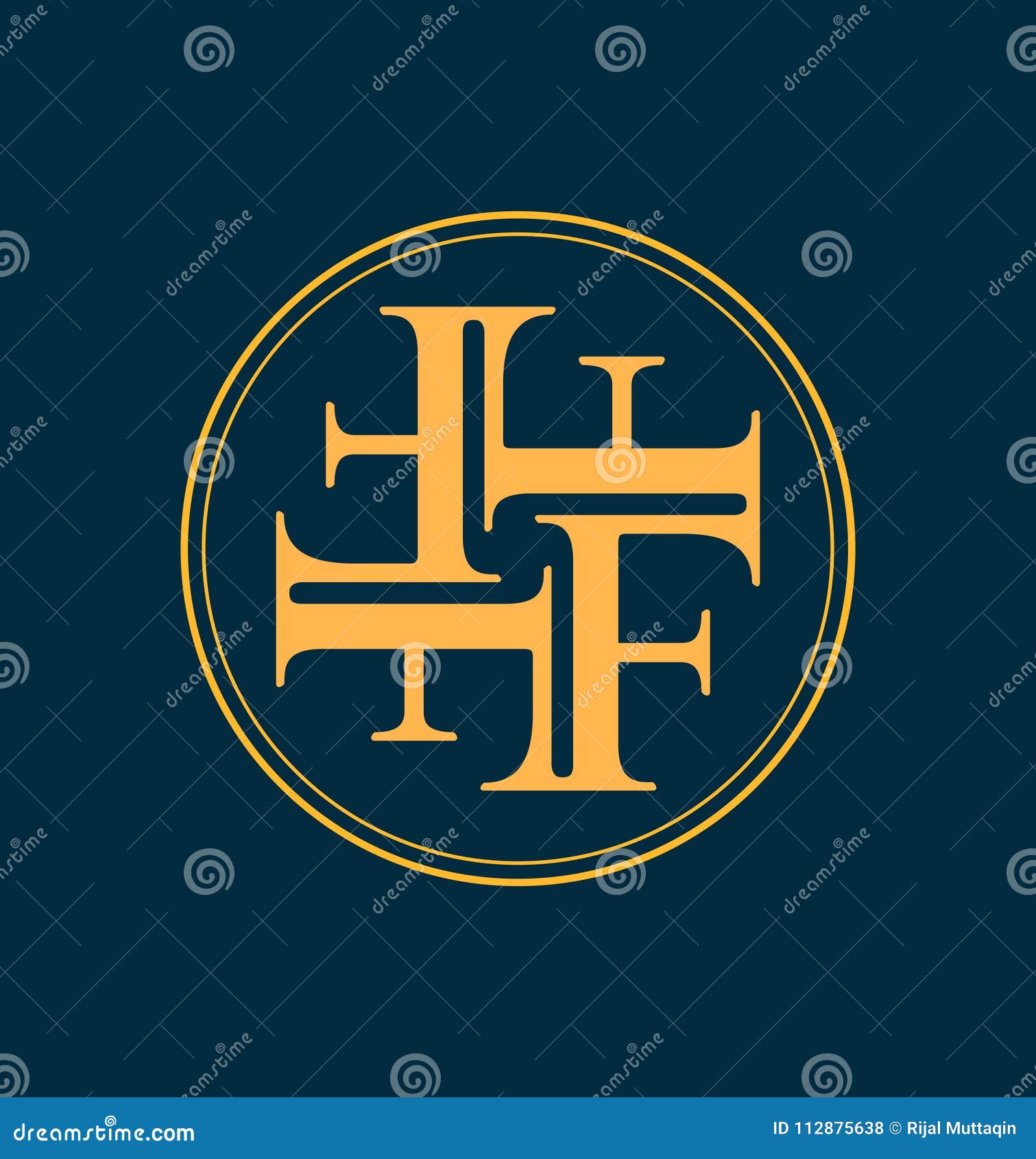 Classic and Retro Monogram Logo Stock Vector - Illustration of emblem ...