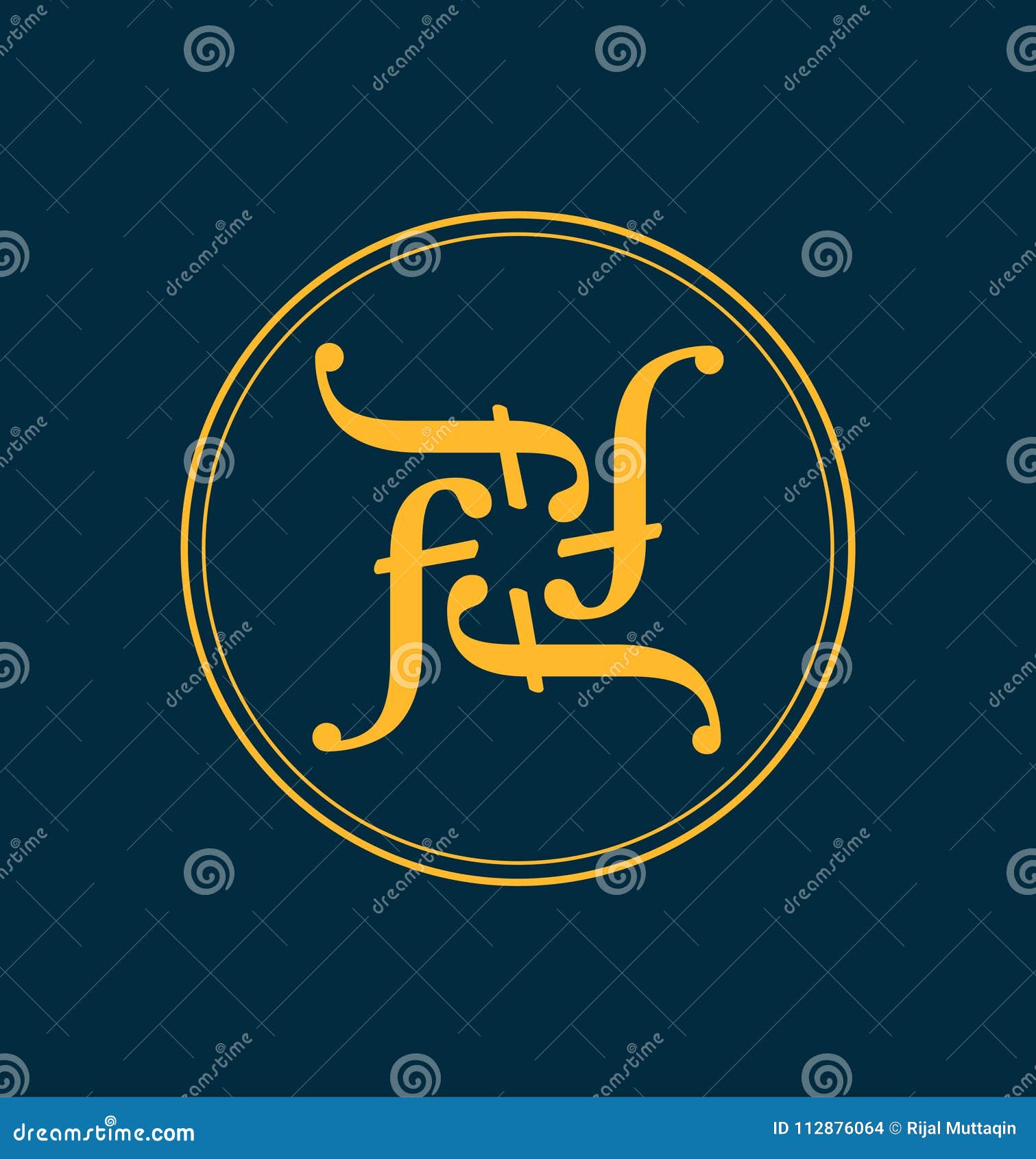 Classic and Retro Monogram Logo Stock Vector - Illustration of ...