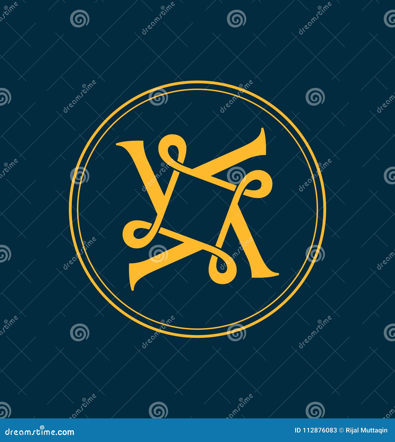 Classic and Retro Monogram Logo Stock Vector - Illustration of ...