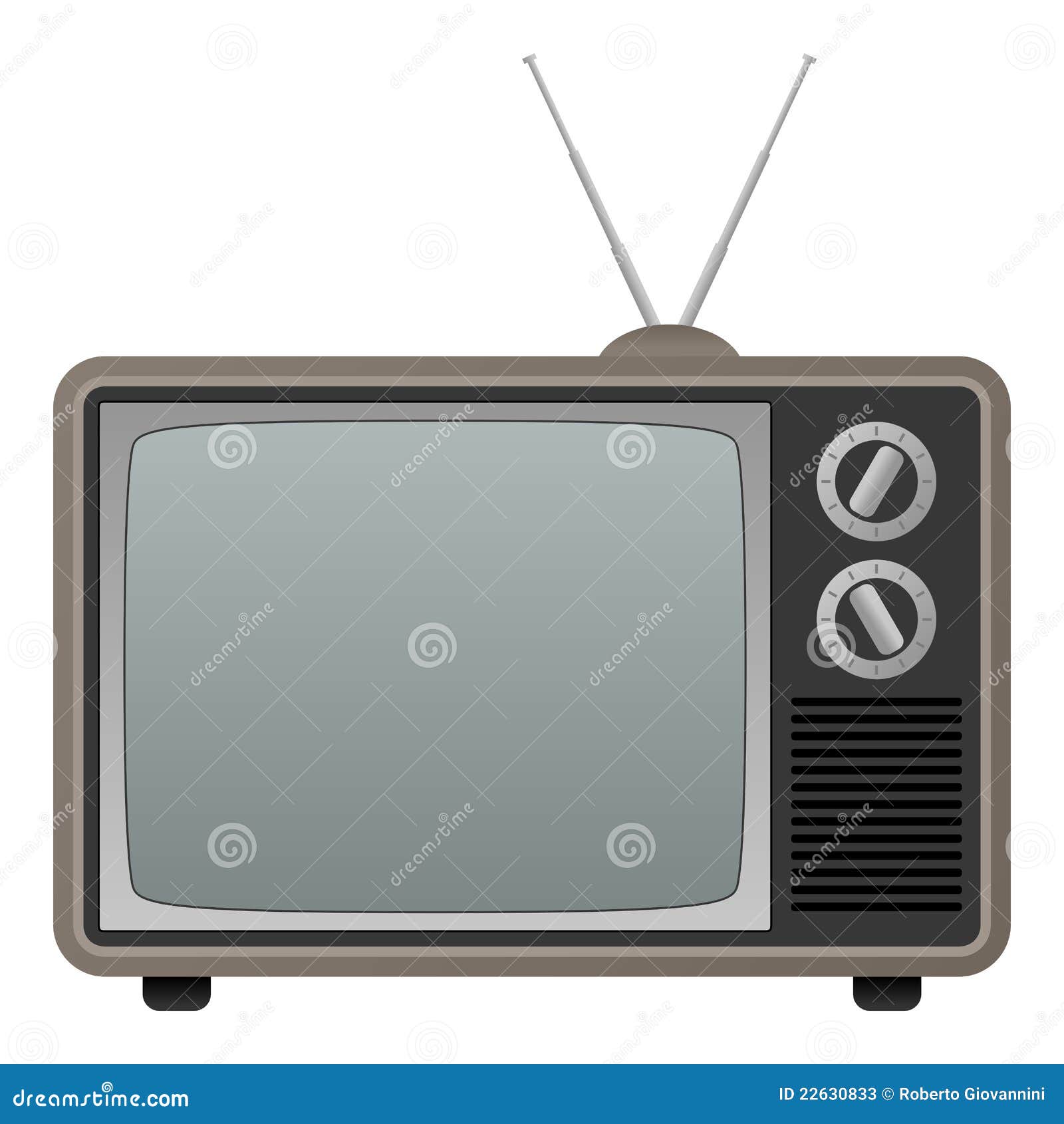 Retro Television, TV Monitor Oldschool Royalty-Free Stock Image ...