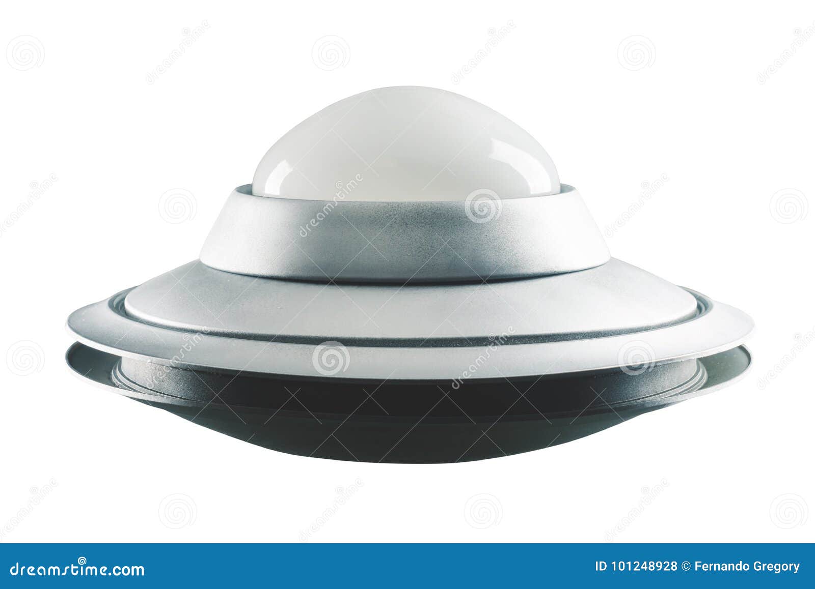 Classic, Retro UFO Isolated on White Stock Photo - Image of abduction ...