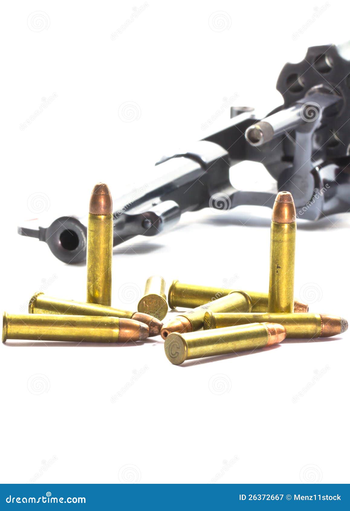 Classic Revolver And Bullets Stock Image | CartoonDealer.com #26372713