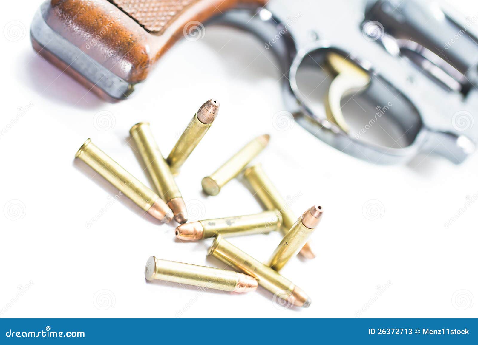 Classic Revolver And Bullets Stock Image | CartoonDealer.com #26372713