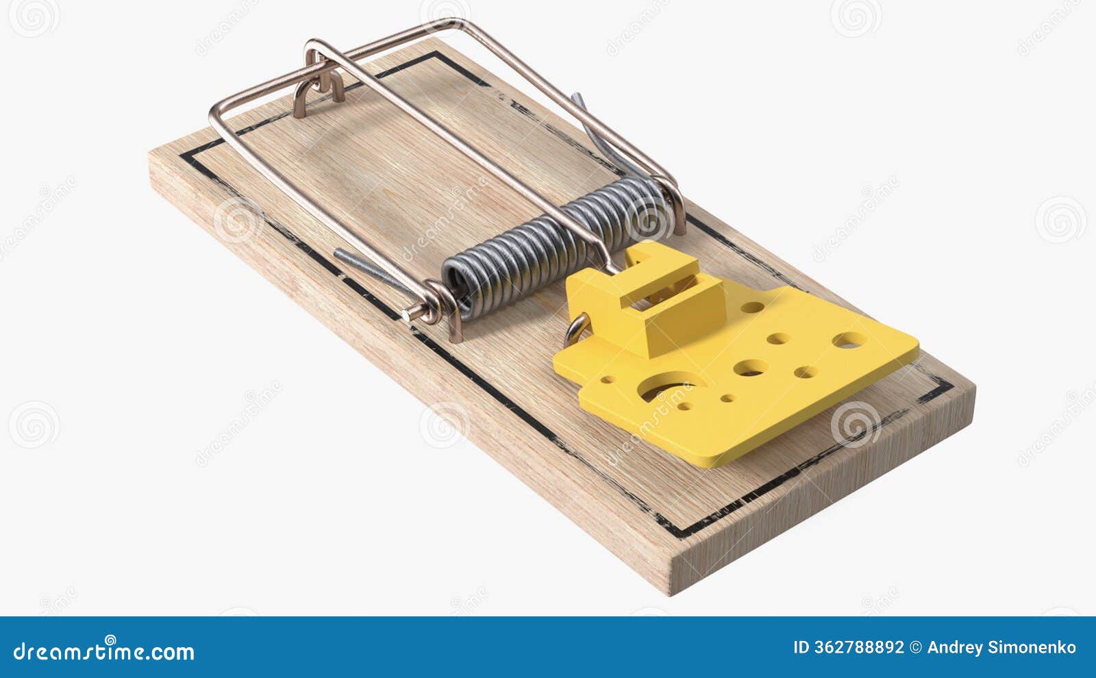 Classic Rodent Control Device with Spring Mechanism Stock Photo - Image ...