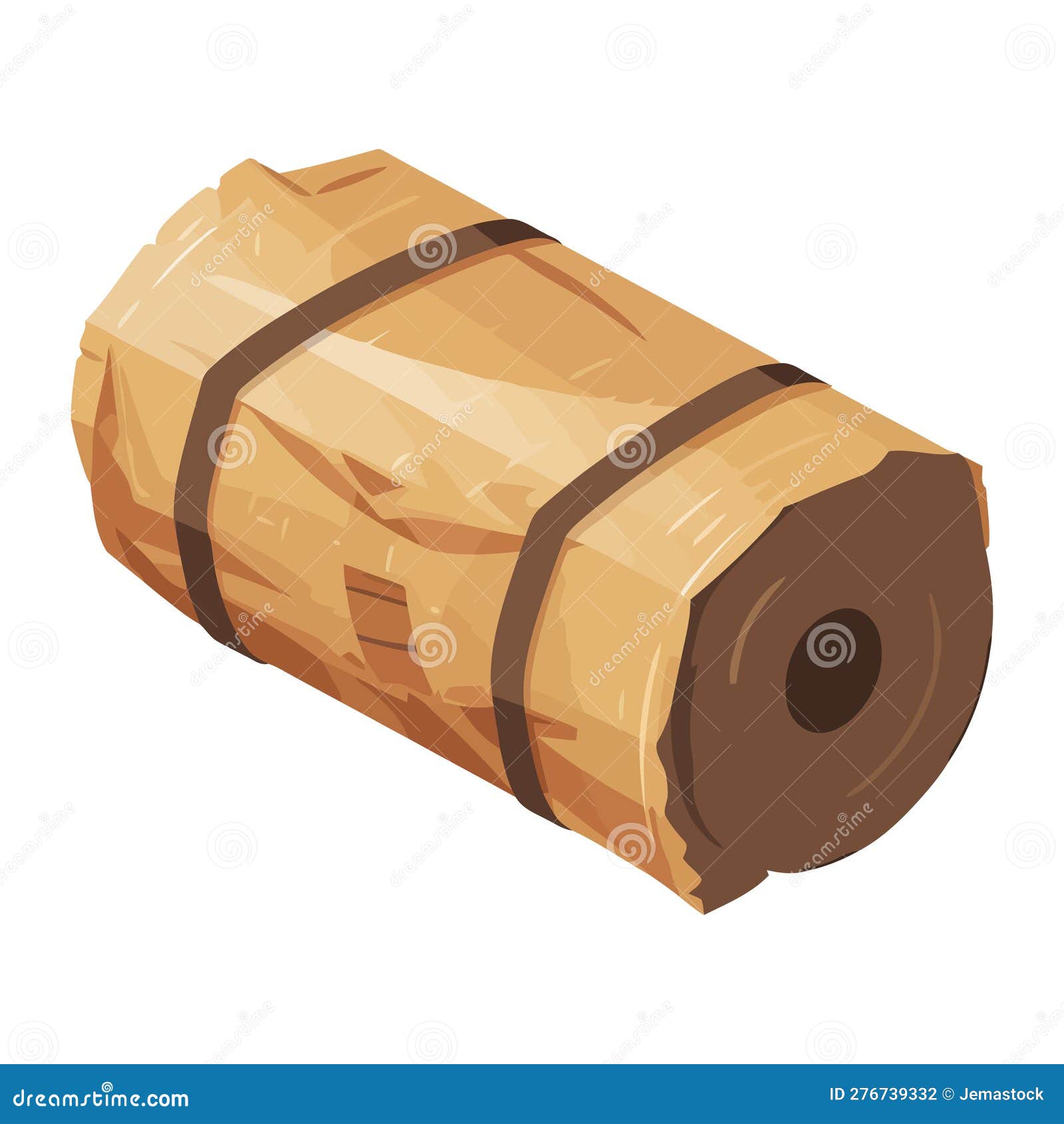 Classic roll paper packing stock vector. Illustration of packaging ...