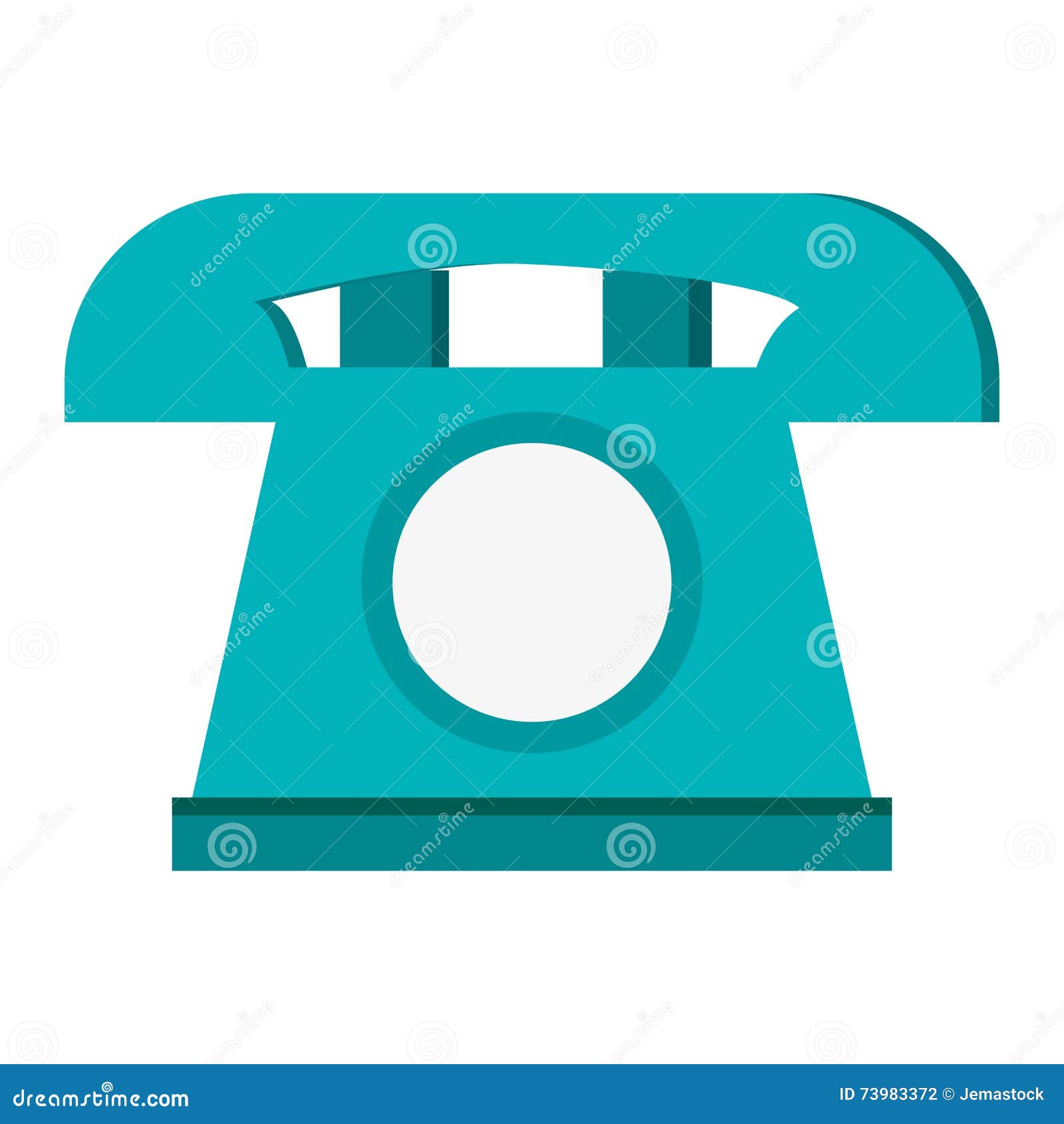 Classic Rotary Telephone Icon Stock Illustration - Illustration of ...