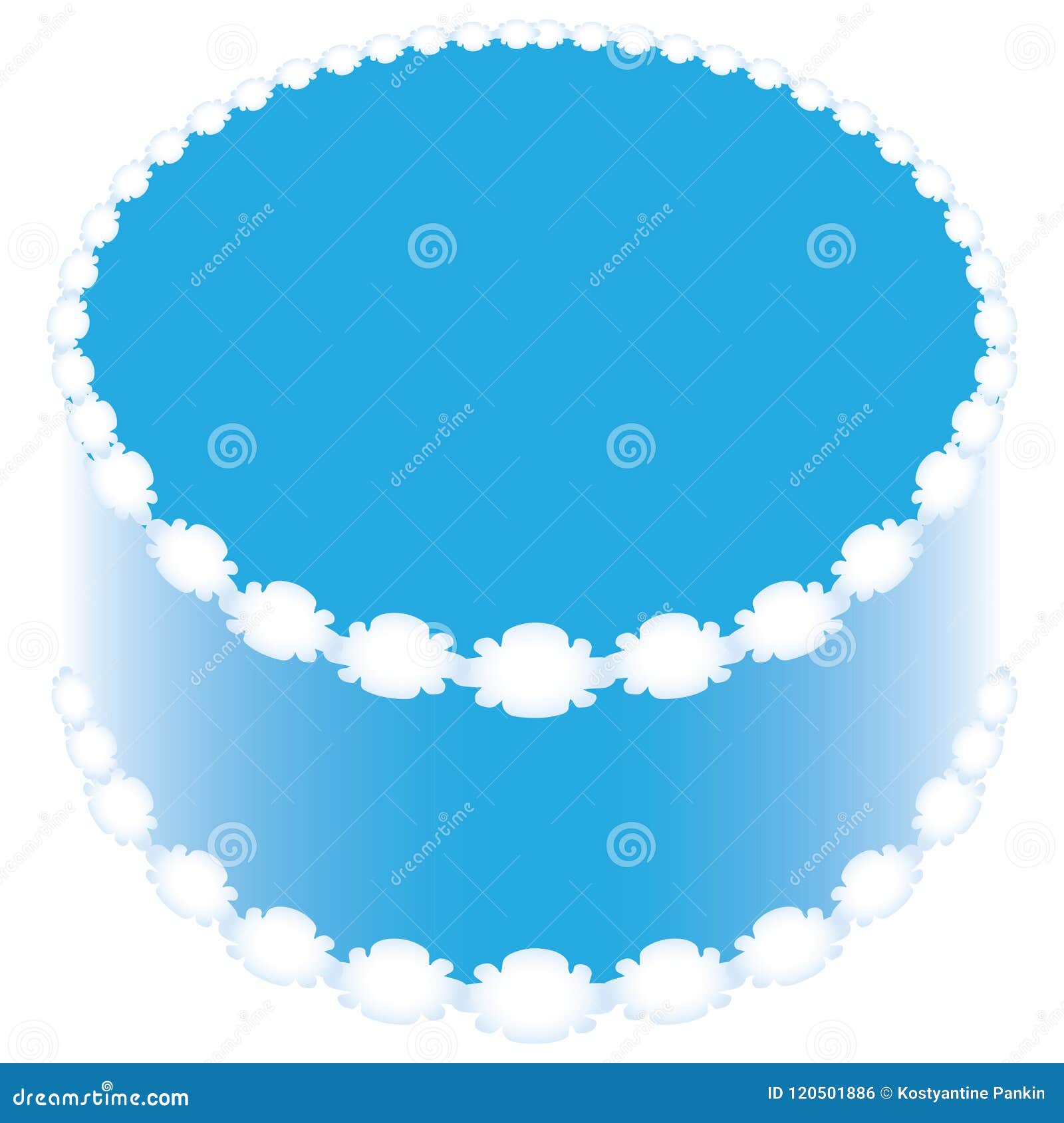 Classic round cake stock illustration. Illustration of holiday - 120501886