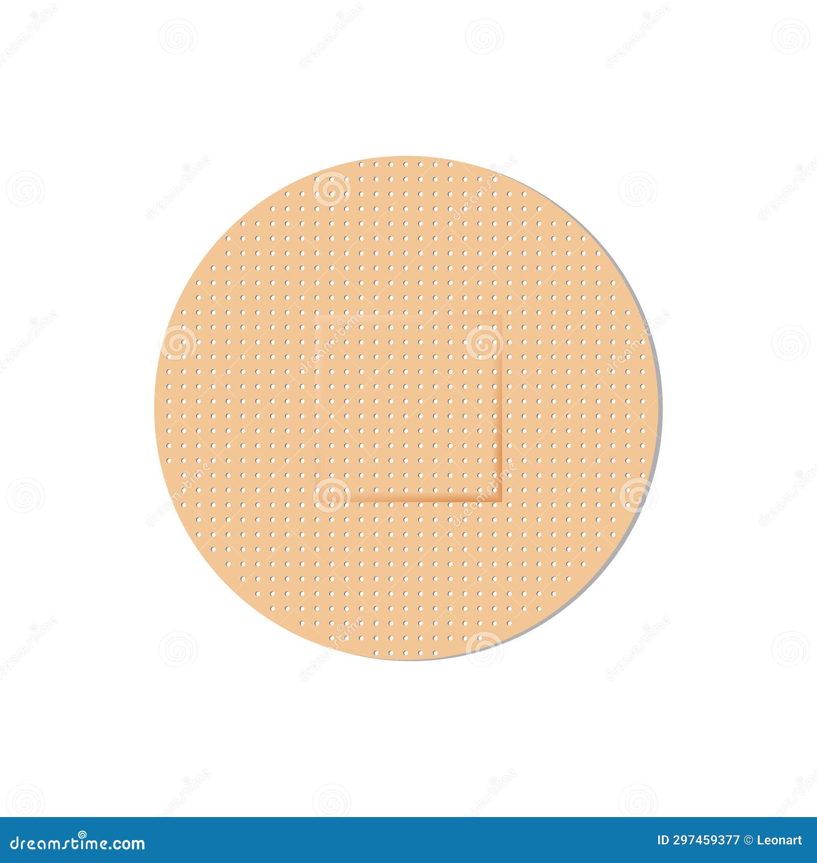 Classic Round Shape Plaster for Wounds Stock Vector - Illustration of ...