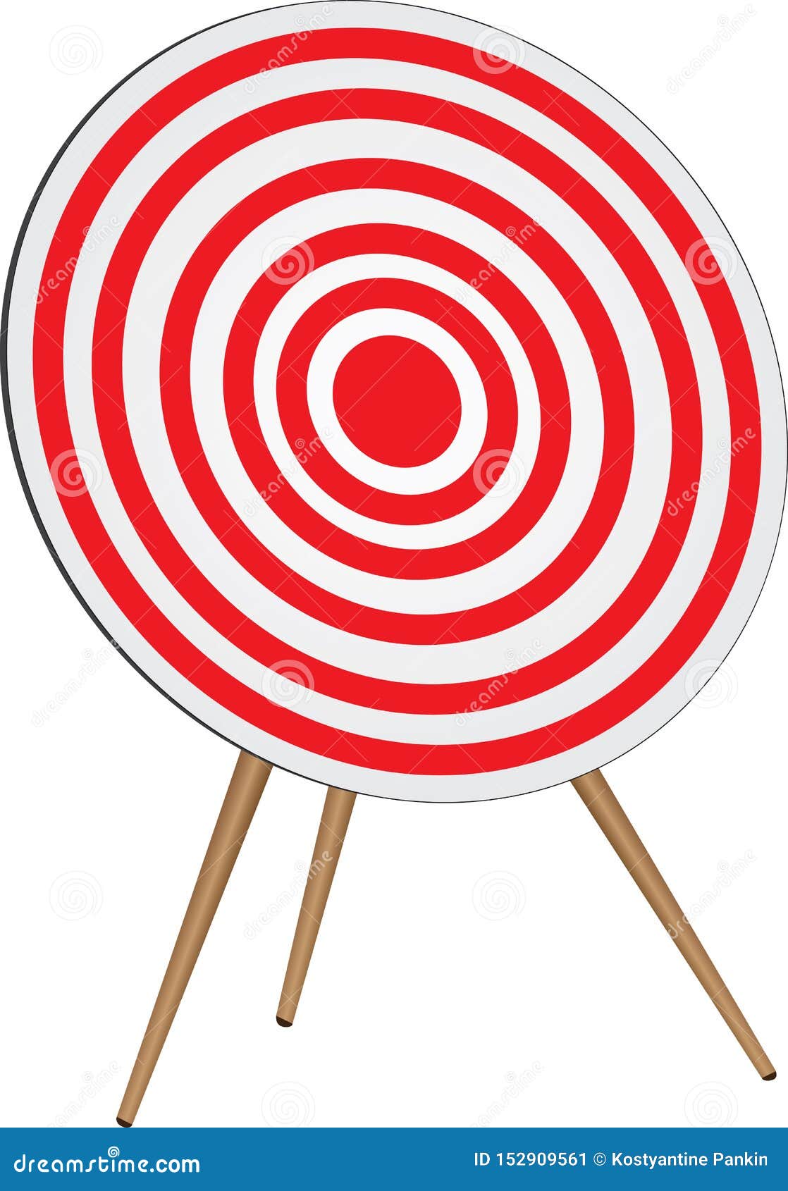 Classic round target stock vector. Illustration of empty - 152909561