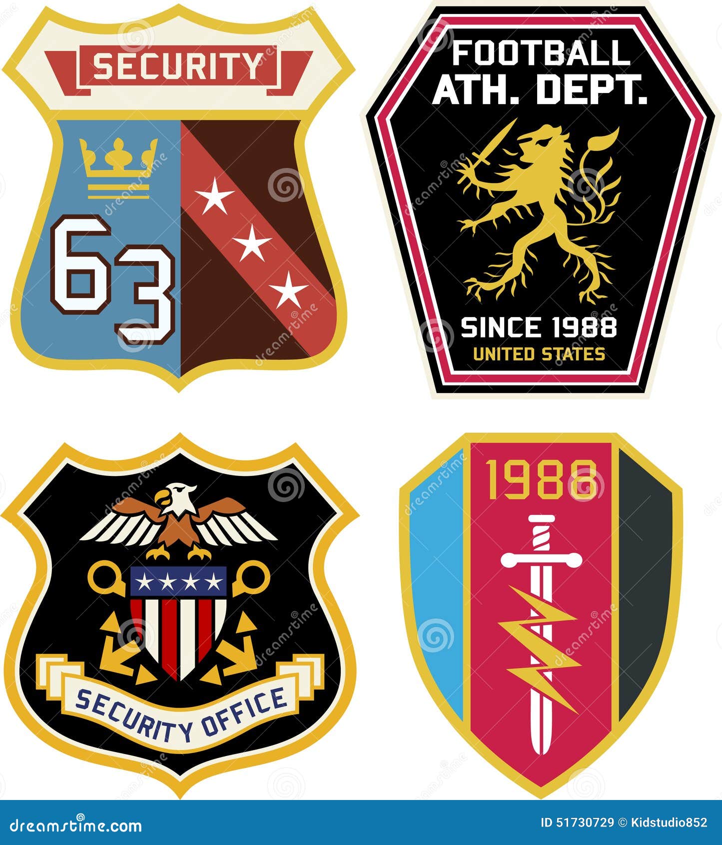 Classic royal emblem badge stock vector. Illustration of enforcement ...