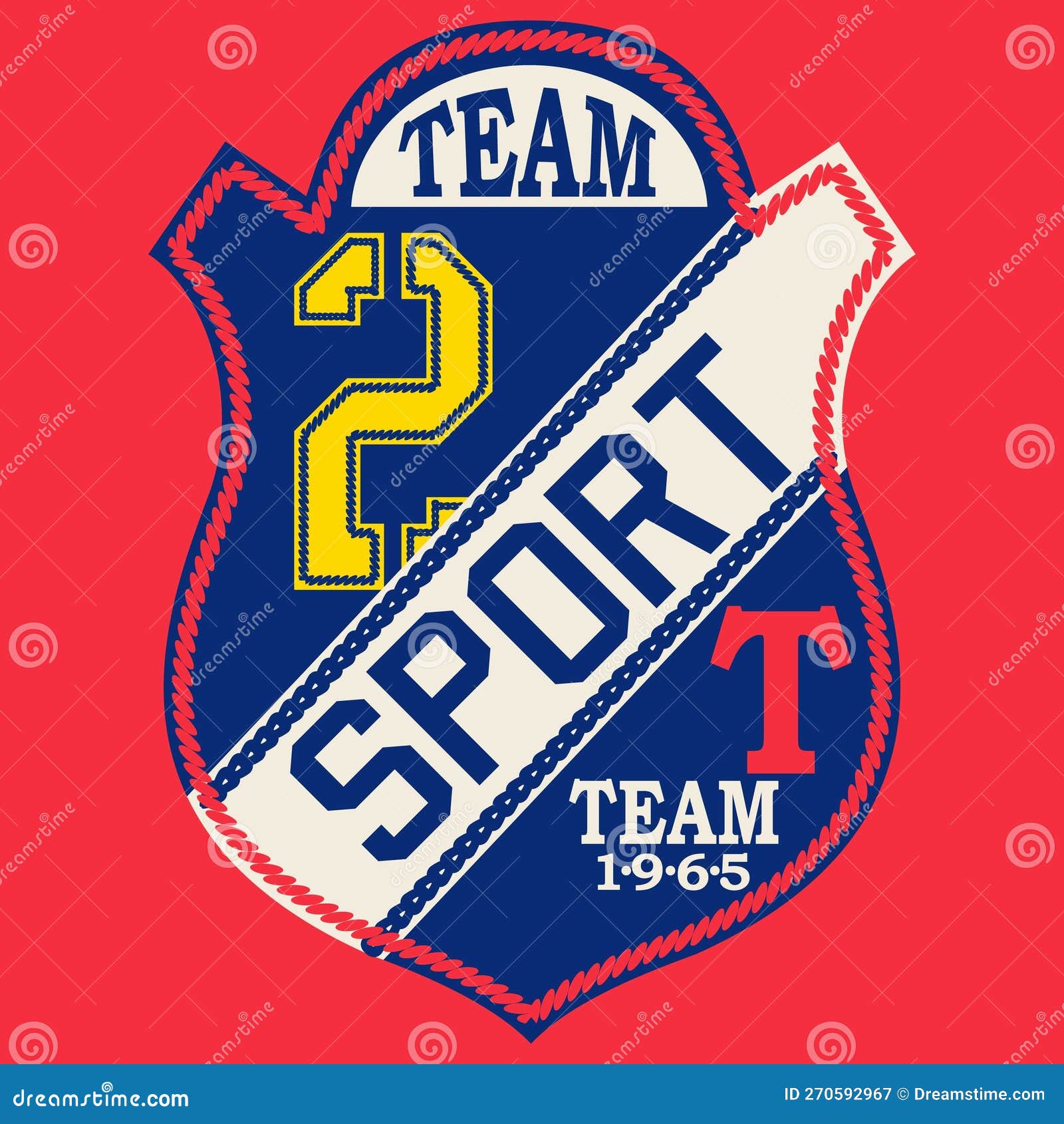 Classic Royal Emblem Heraldic. Embroidery Emblem Template Vector ...