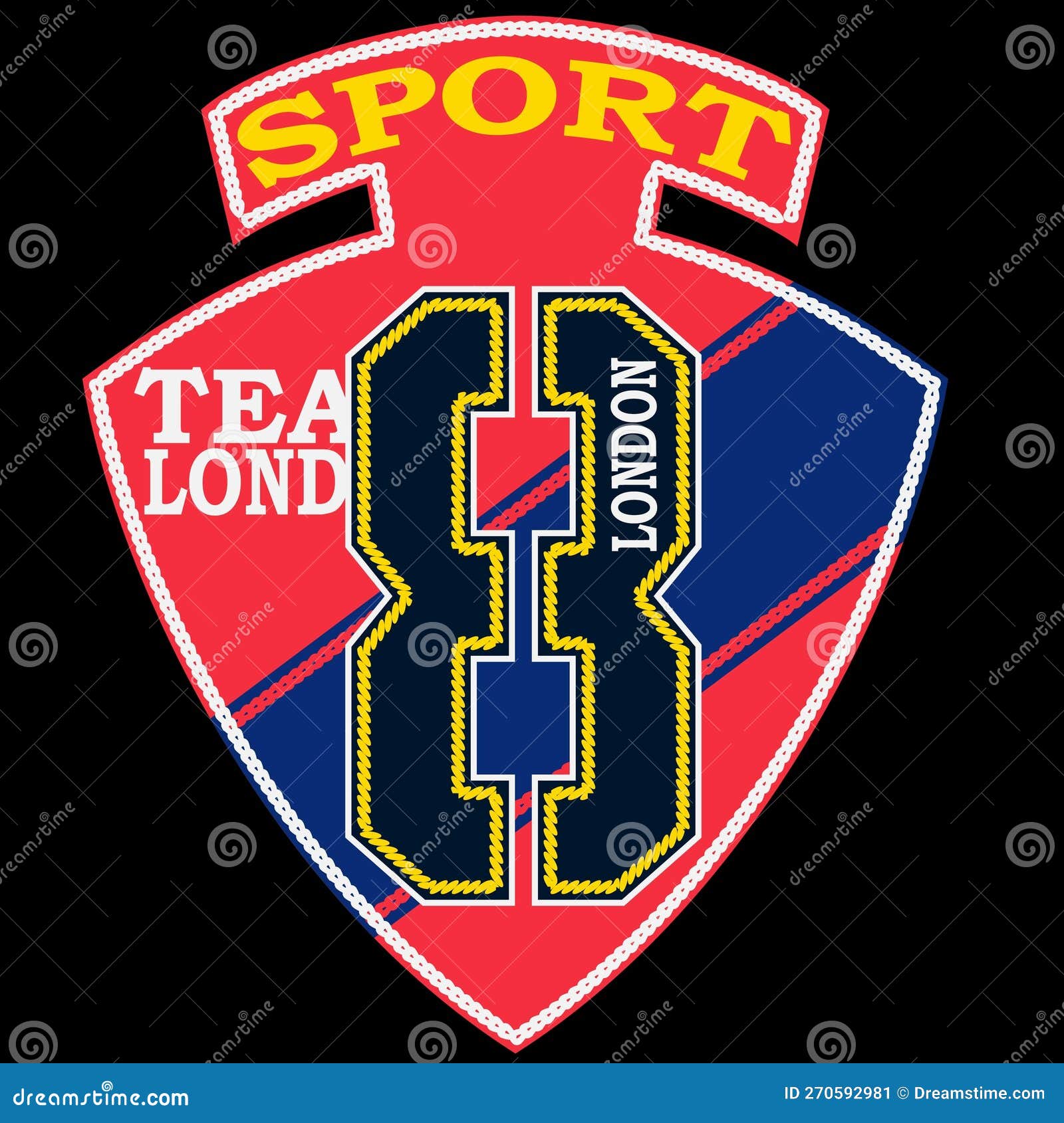 Classic Royal Emblem Heraldic. Embroidery Emblem Template Vector ...