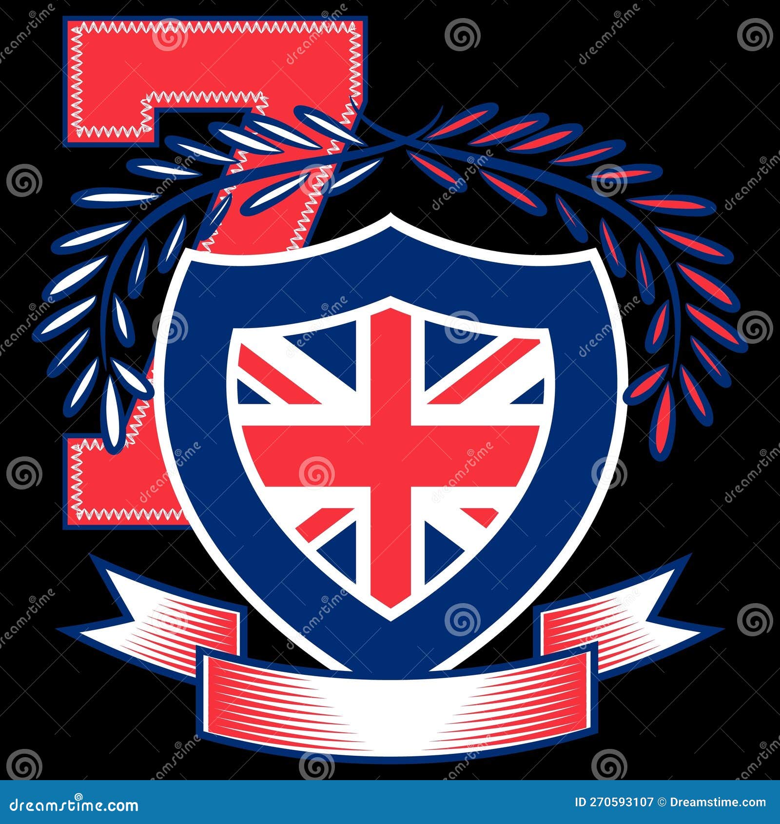 Classic Royal Emblem Heraldic. Embroidery Emblem Template Vector ...