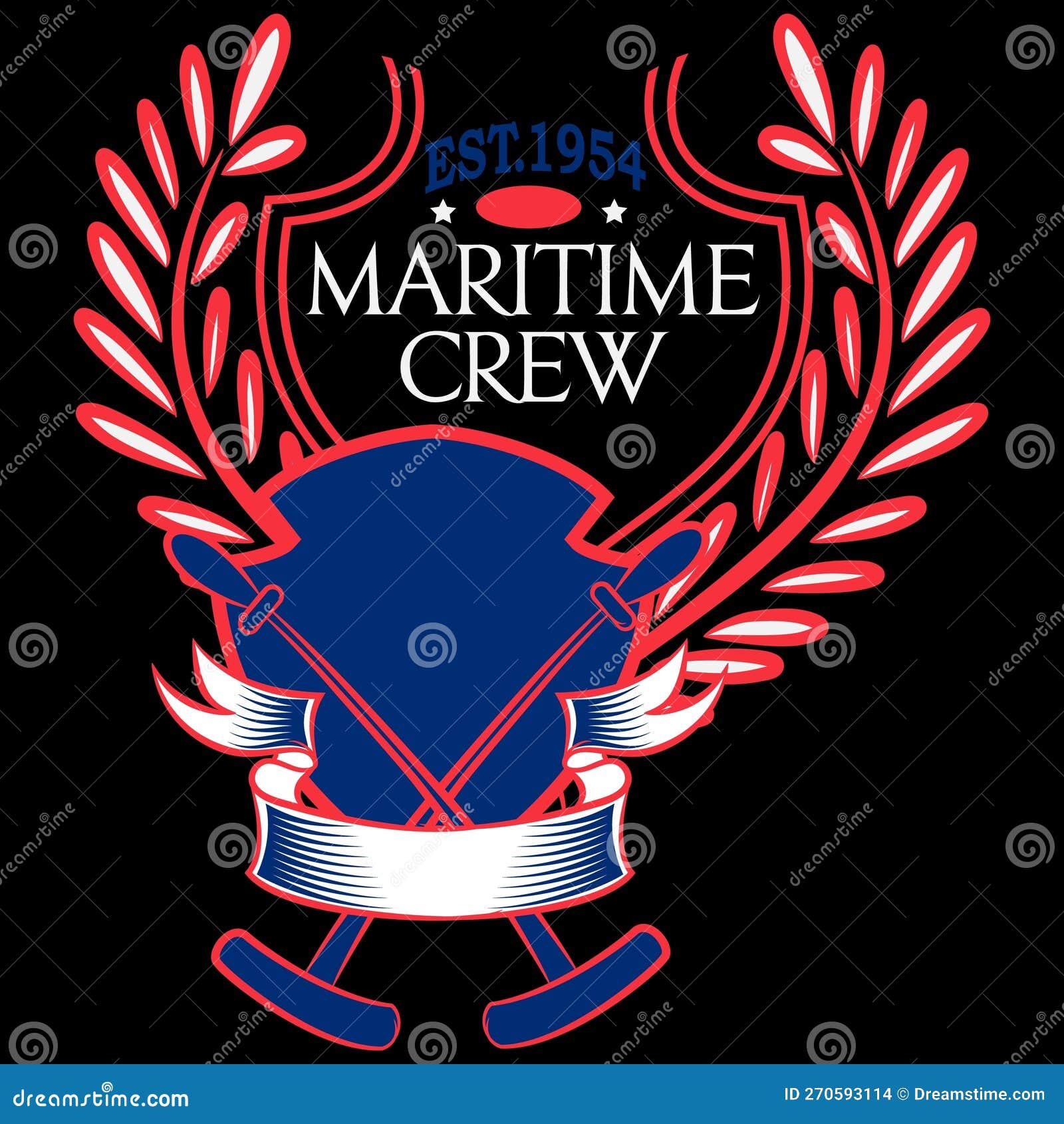 Classic Royal Emblem Heraldic. Embroidery Emblem Template Vector ...