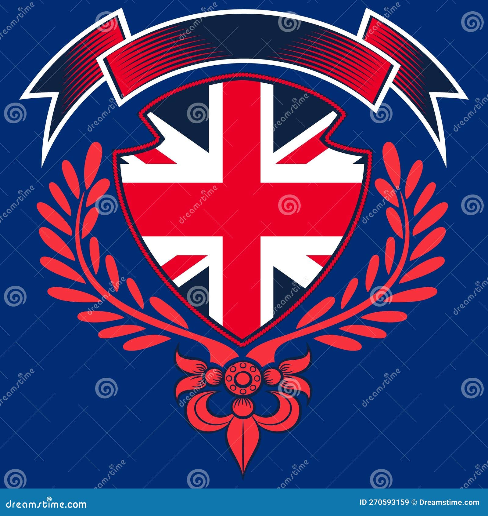 Classic Royal Emblem Heraldic. Embroidery Emblem Template Vector ...