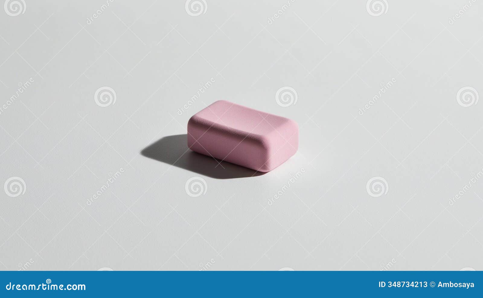 Simple Rubber Eraser Isolated on White Background Stock Image - Image ...