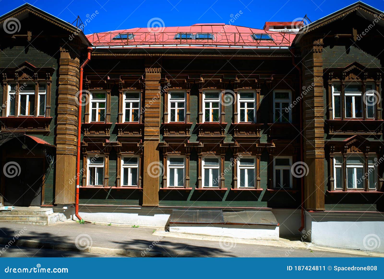 Classic Russian Architecture Building Background Stock Image - Image of ...