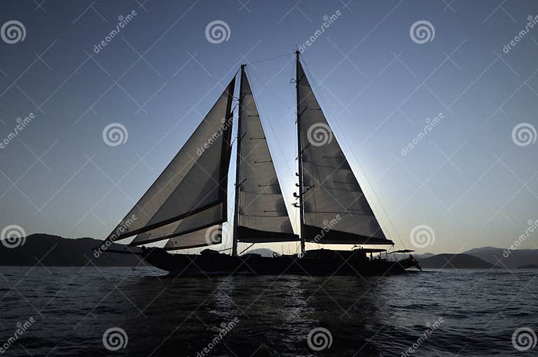 Classic sailboat stock image. Image of hawser, luxury - 21667287