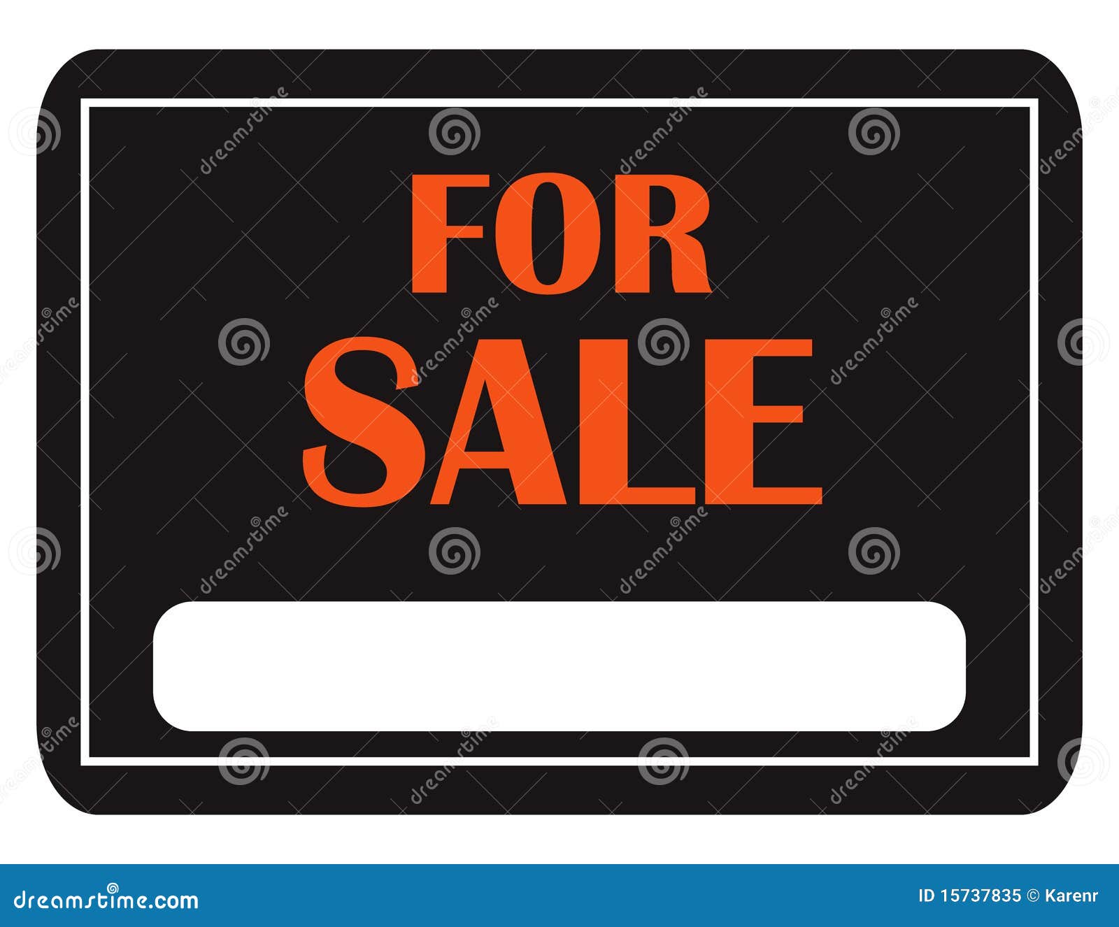 Classic for Sale Sign stock illustration. Illustration of space - 15737835