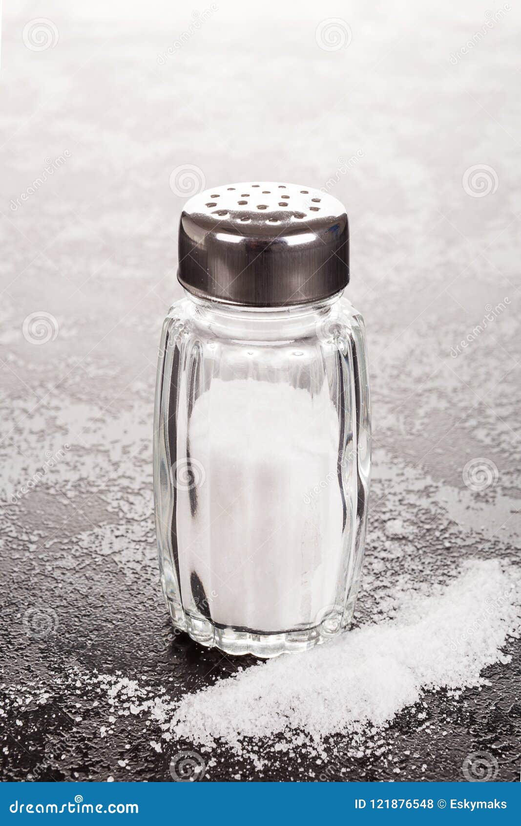 Classic salt in shaker. stock photo. Image of classic - 121876548