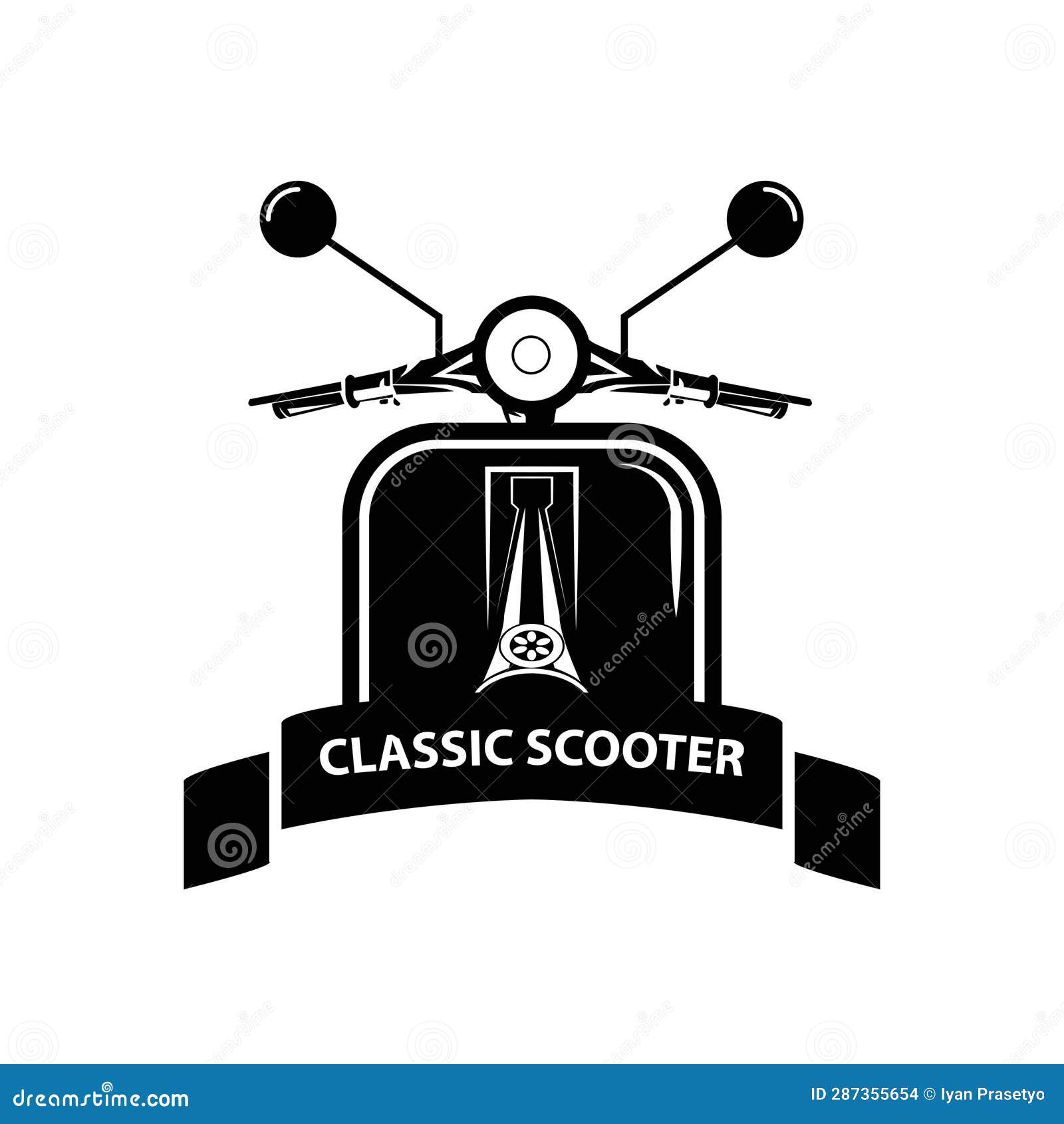 Classic Scooter Logo Design Inspiration Stock Illustration ...