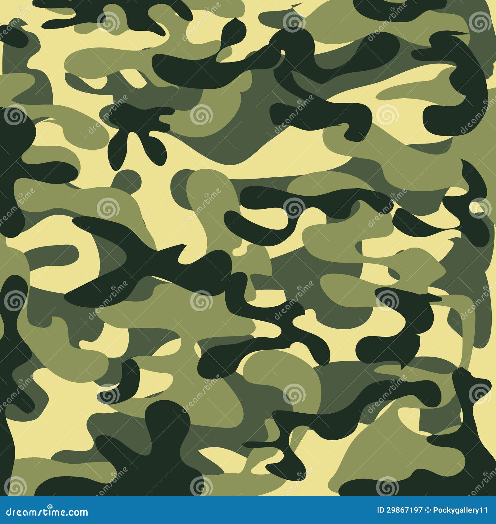 Classic Seamless Military Camouflage Pattern Stock Vector ...