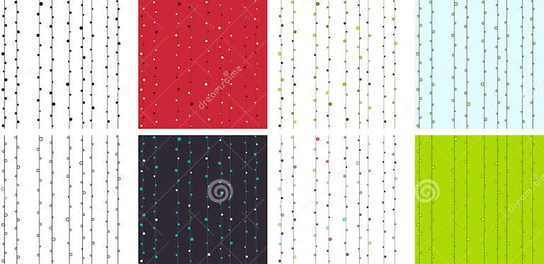 Classic Seamless Pattern with Lines and Dots Stock Vector ...