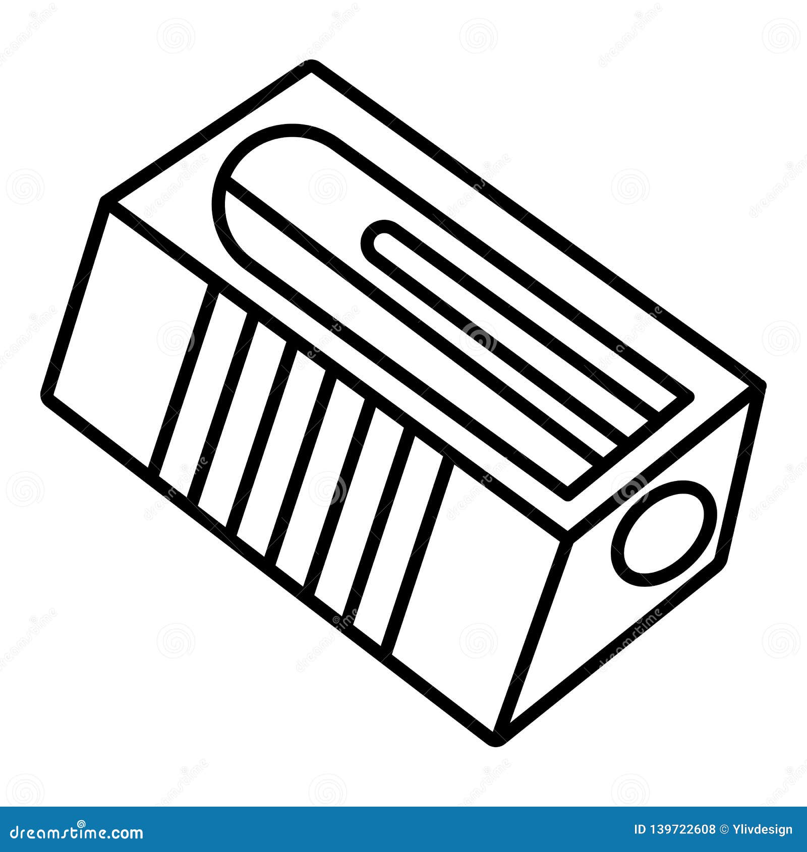 Classic Sharpener Icon, Outline Style Stock Vector - Illustration of ...