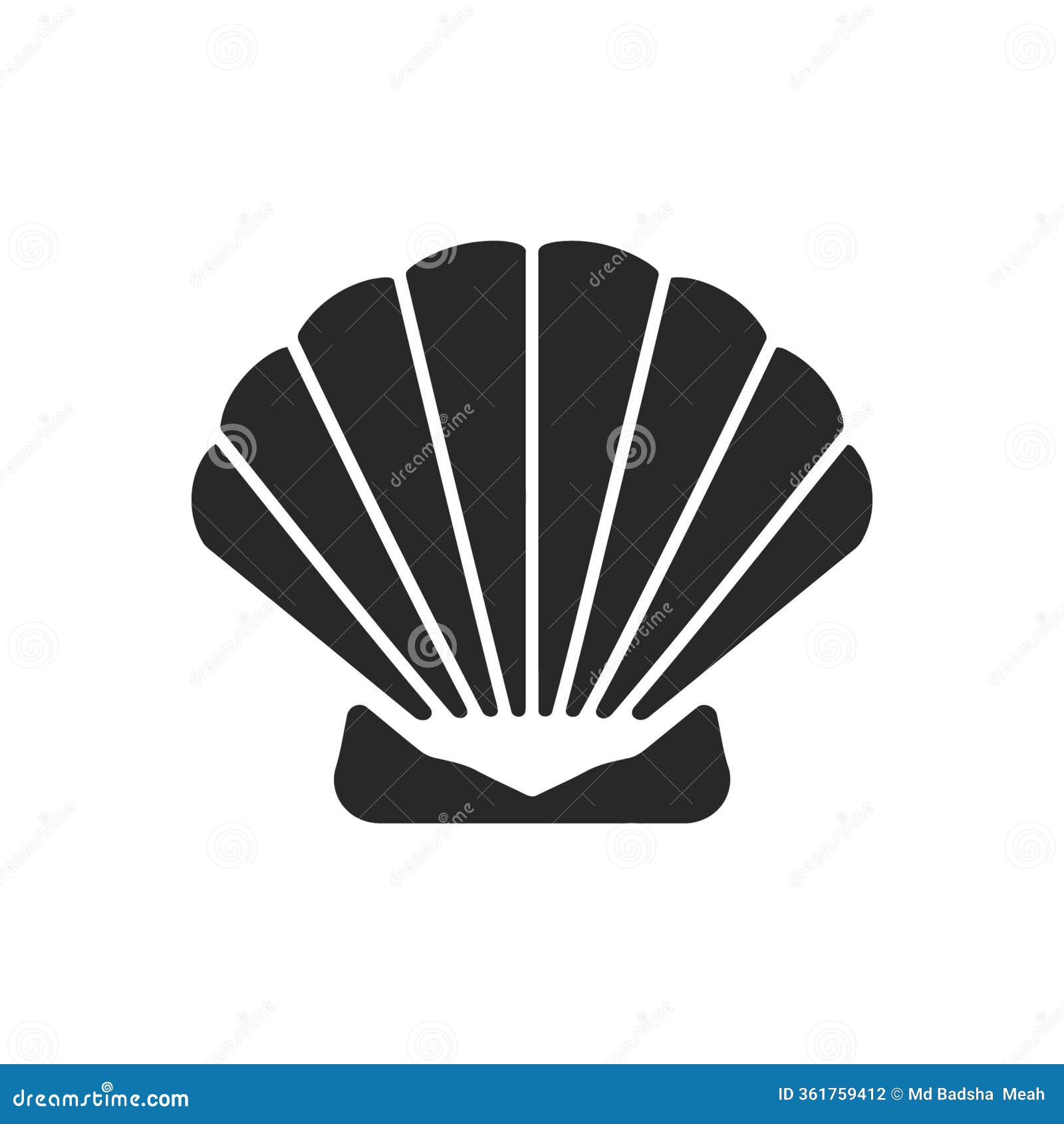 Classic Shell Icon stock illustration. Illustration of simple - 361759412