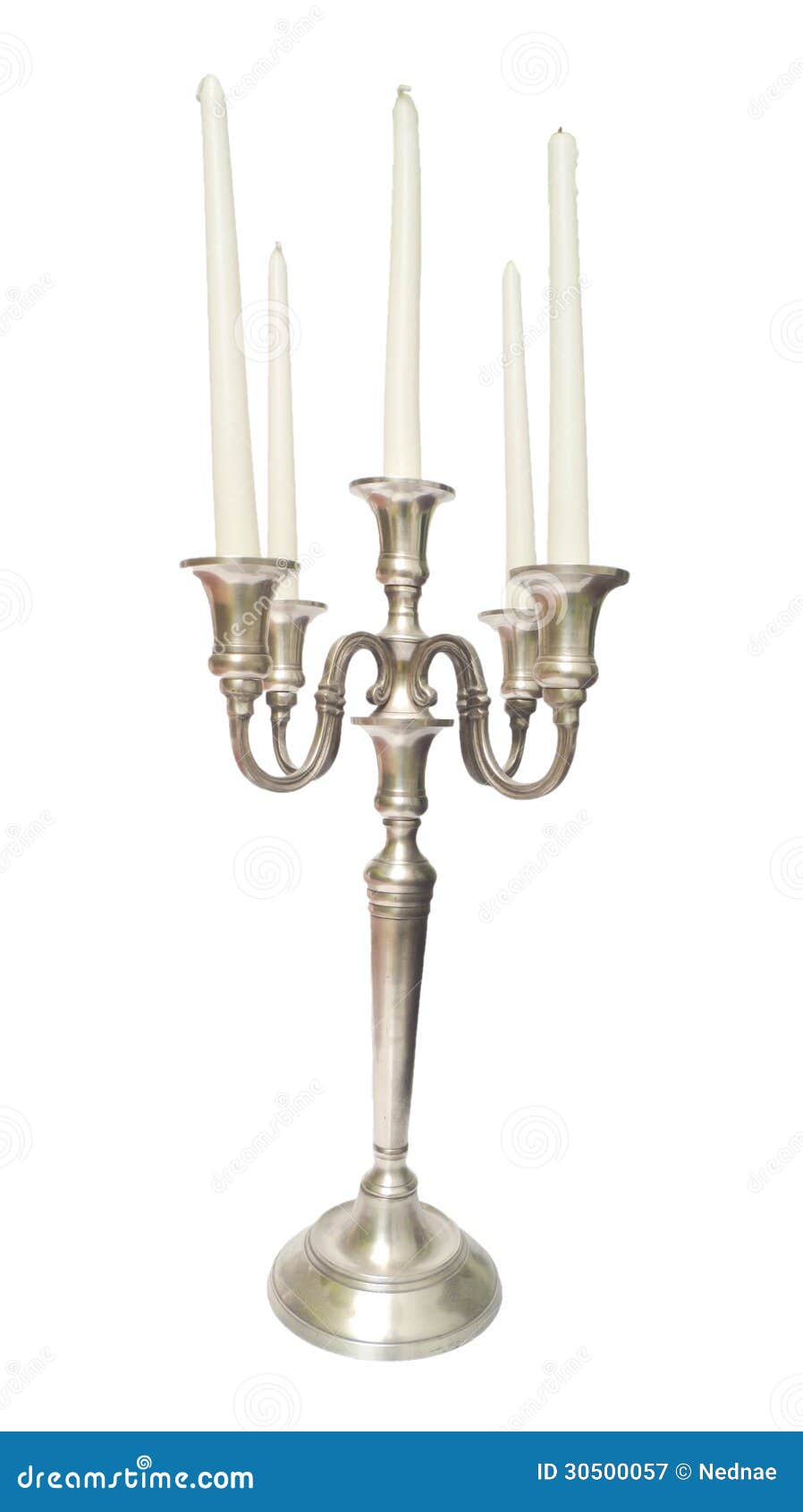 Classic silver candlestick stock image. Image of antique - 30500057