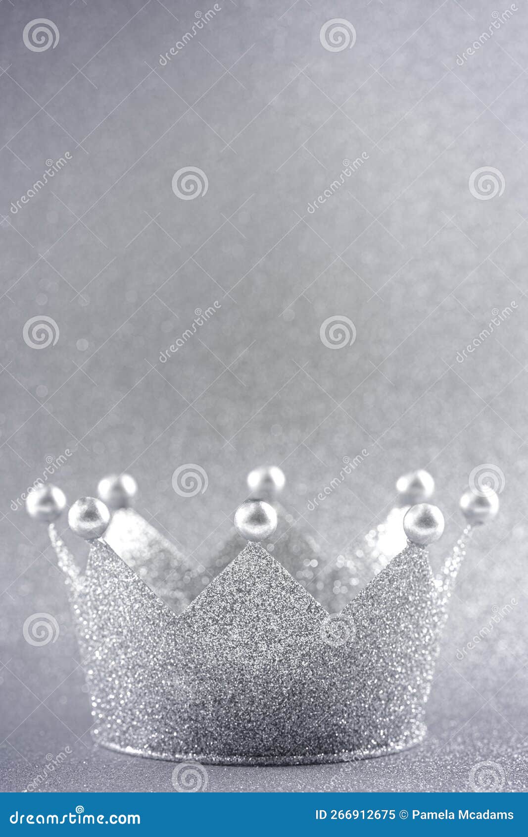 A Classic Silver Crown on a Silver Background Stock Image - Image of ...