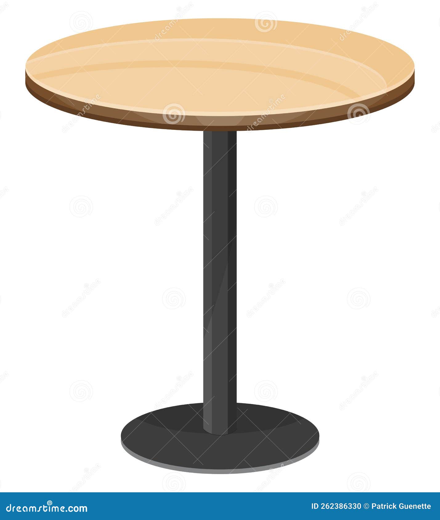 Classic small table, icon stock vector. Illustration of furniture ...