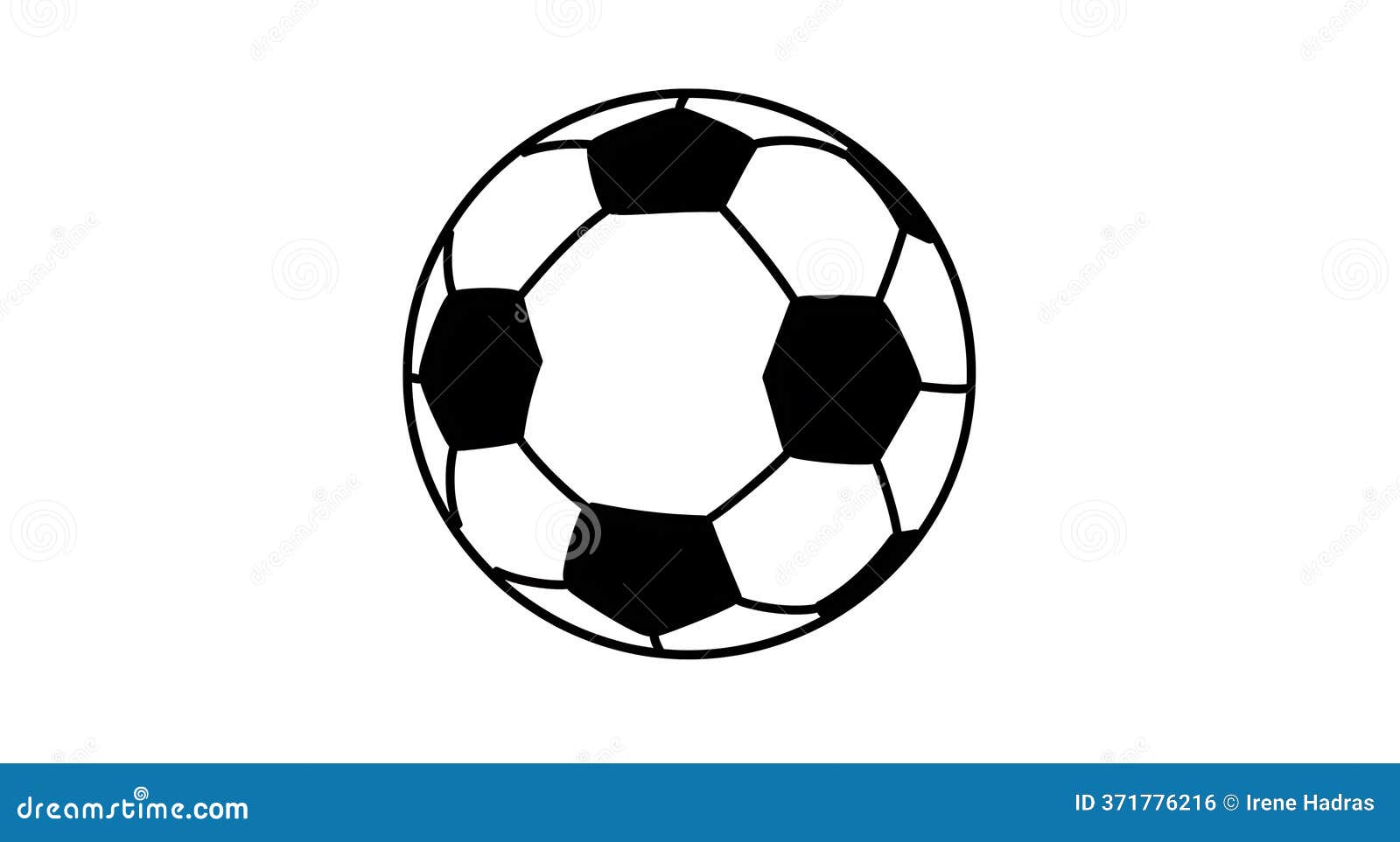Soccer Hexagonal Background Design Template. Cartoon Vector | CartoonDealer.com #83062103