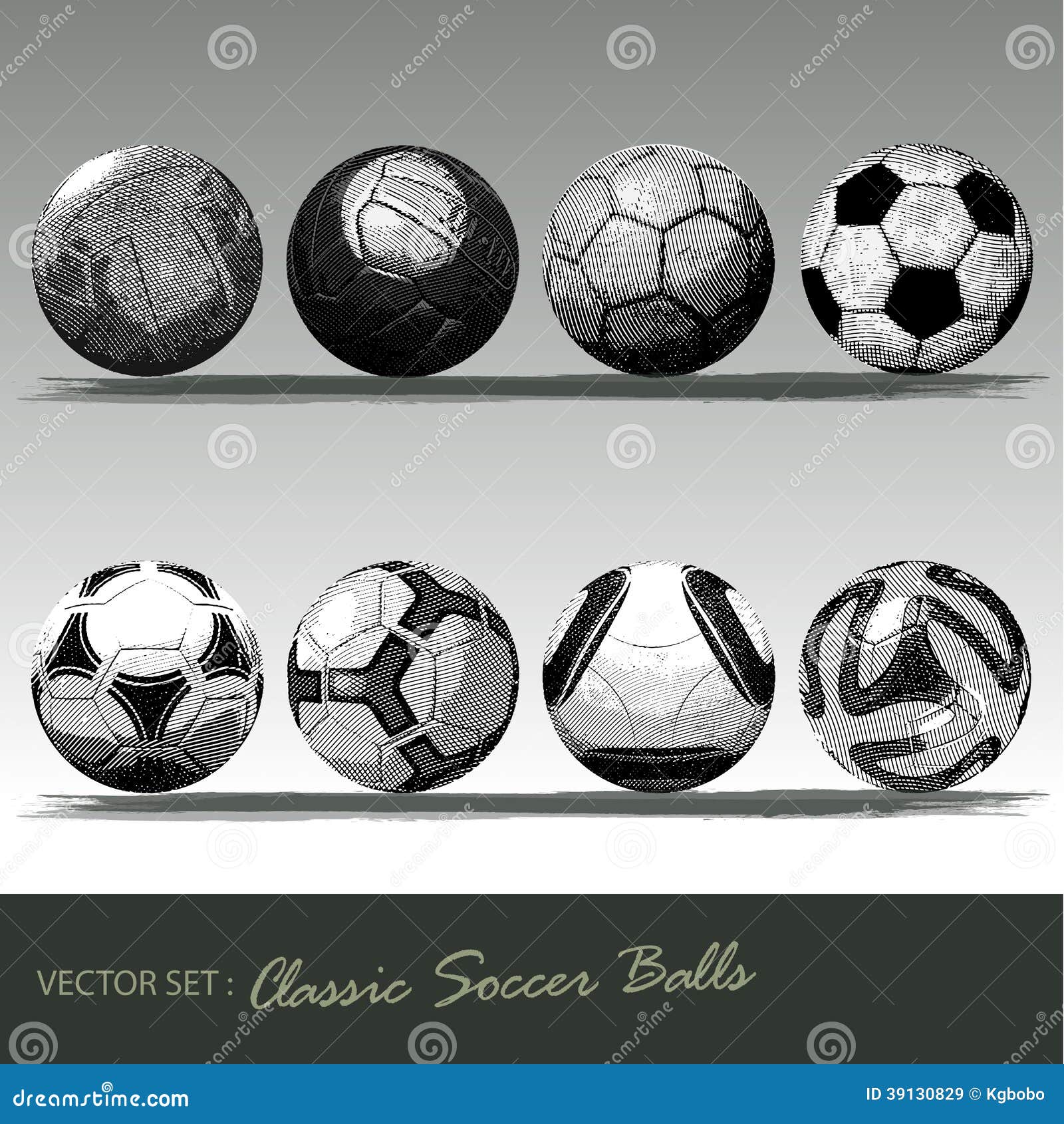 Classic Soccer Balls Stock Illustrations – 419 Classic Soccer Balls ...