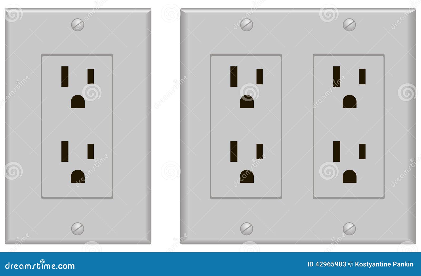 Classic sockets US version stock vector. Illustration of equipment ...