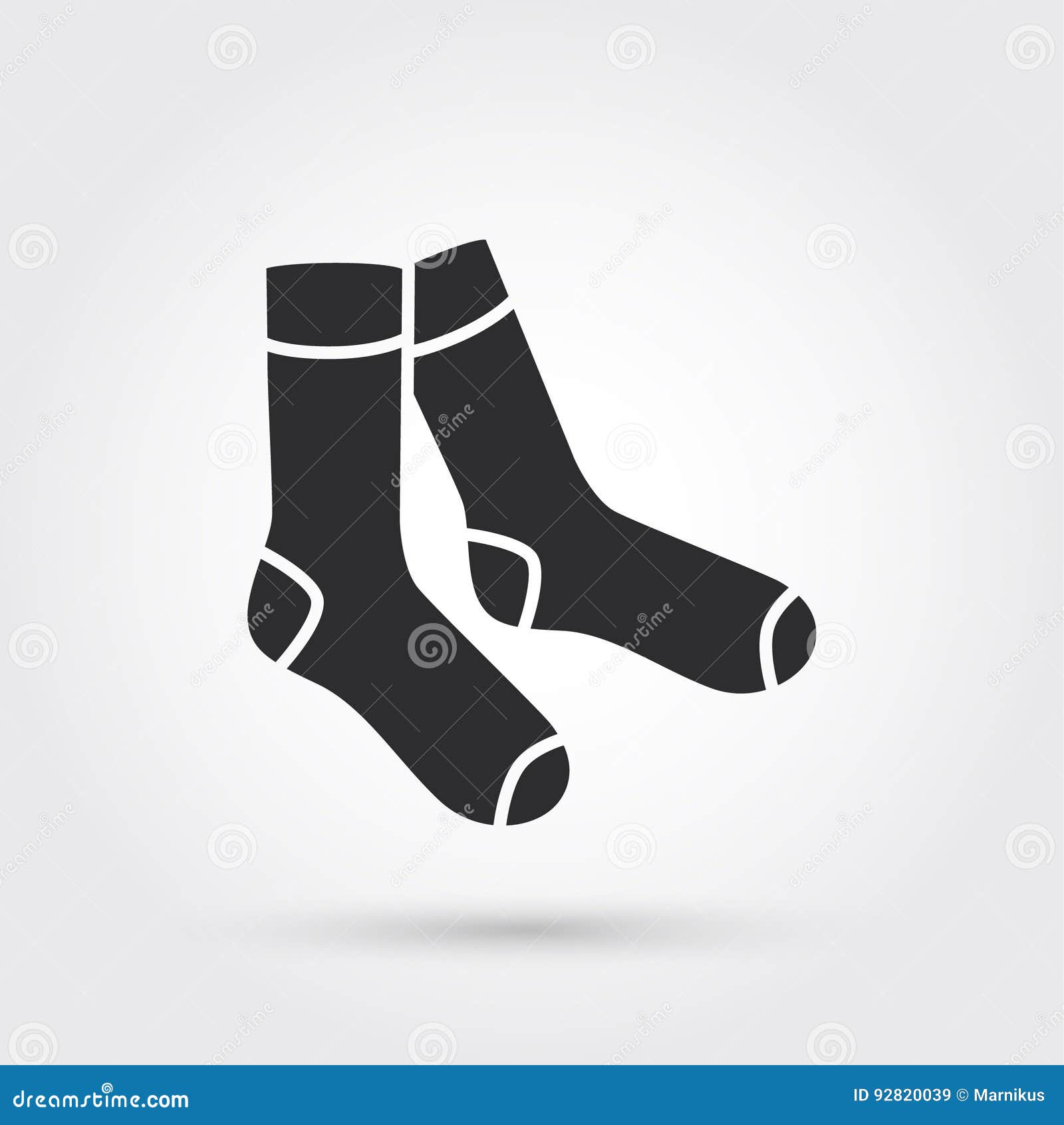 Classic socks stock vector. Illustration of beauty, pair - 92820039