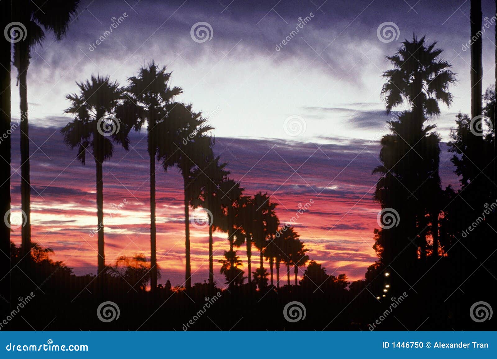 Classic Southern California Sunset Stock Photo - Image of colorful ...