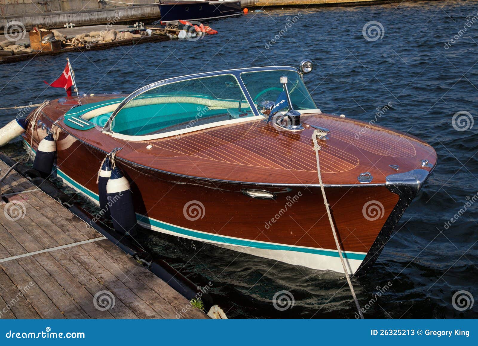 Classic speedboat stock image. Image of dane, varnish - 26325213