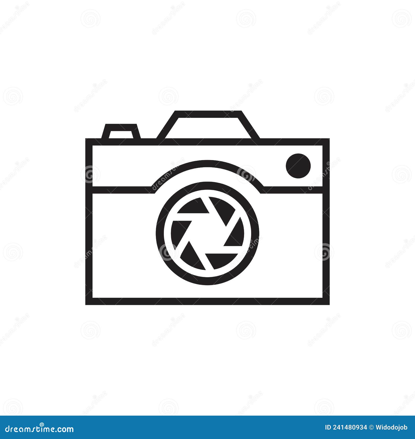 Classic square camera stock vector. Illustration of icon - 241480934