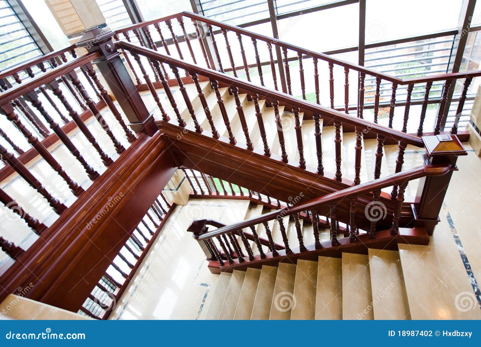 Classic staircase stock photo. Image of ladder, downstairs - 18987402