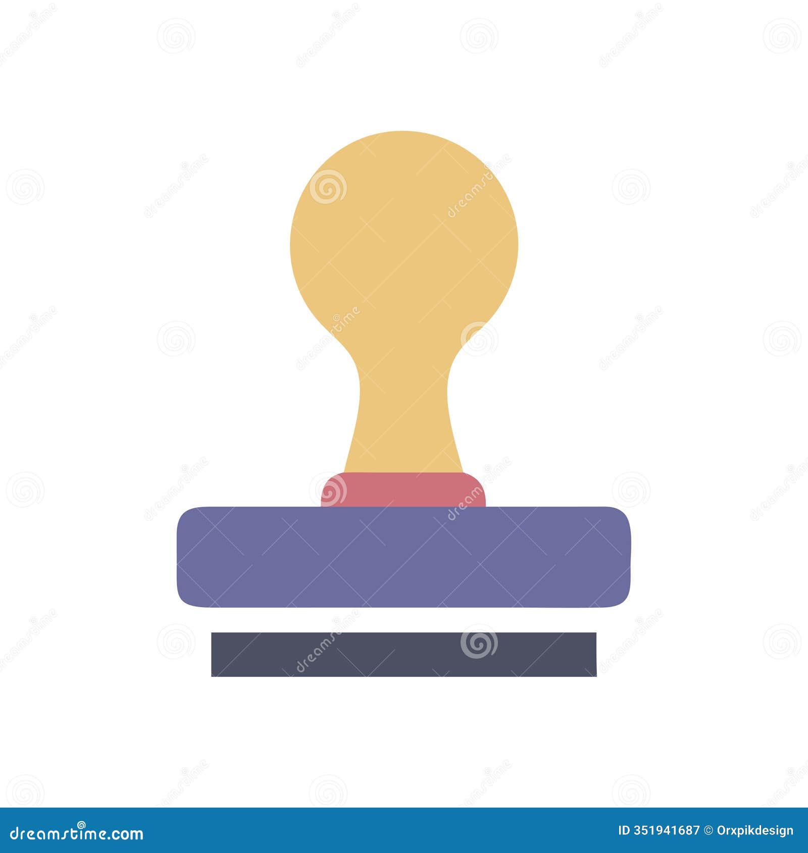 Classic Stamp Icon stock vector. Illustration of symbol - 351941687