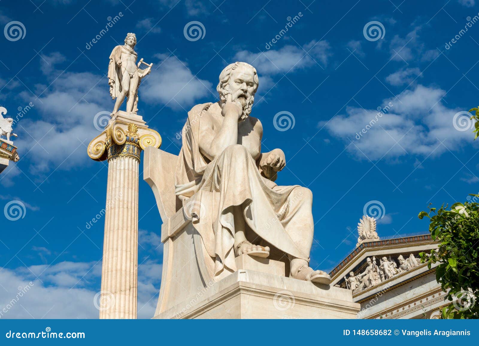 Classic Statue of Philosopher Socrates Stock Photo - Image of ...