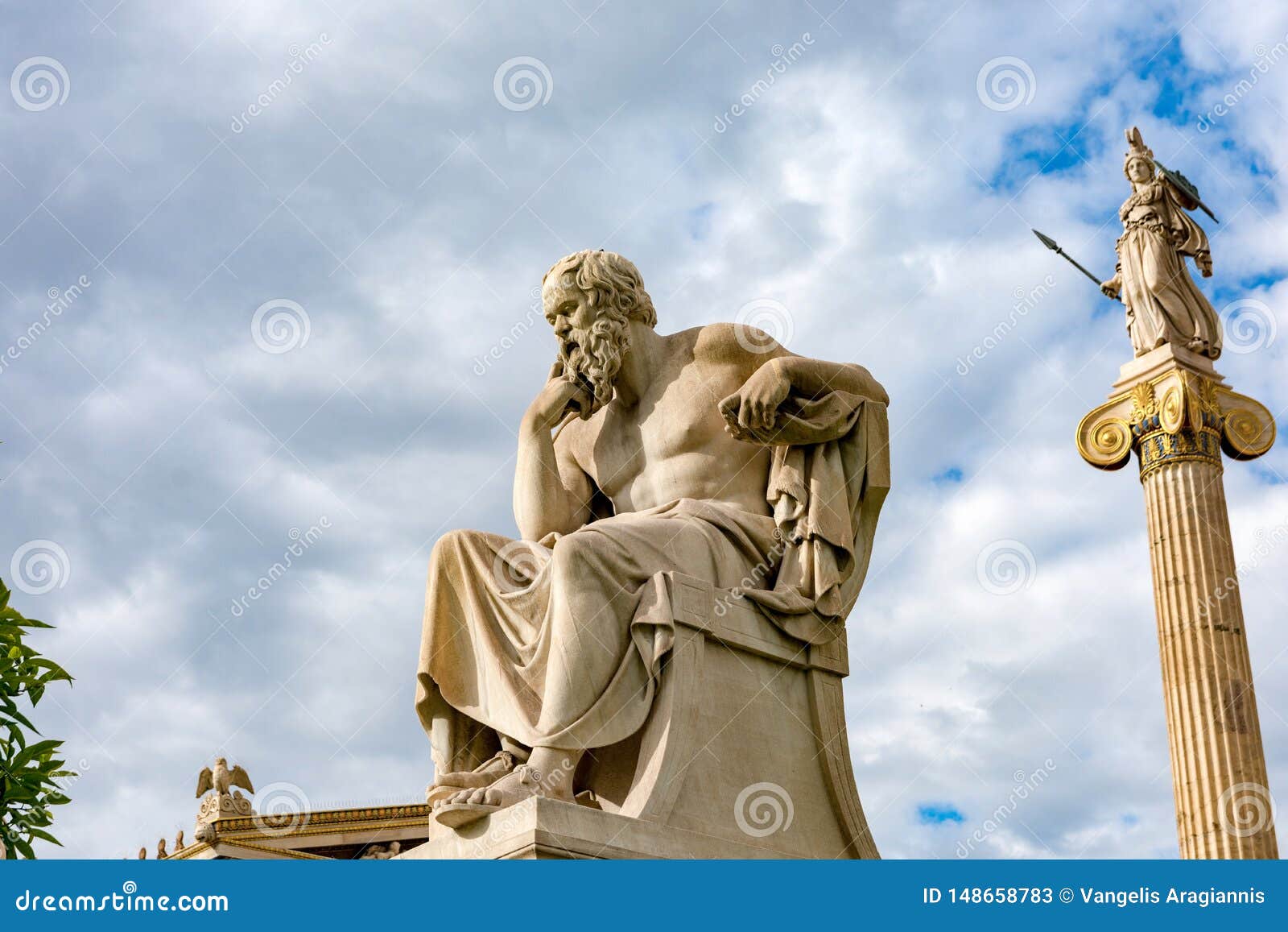 Classic Statue of Philosopher Socrates Stock Image - Image of hellenic ...